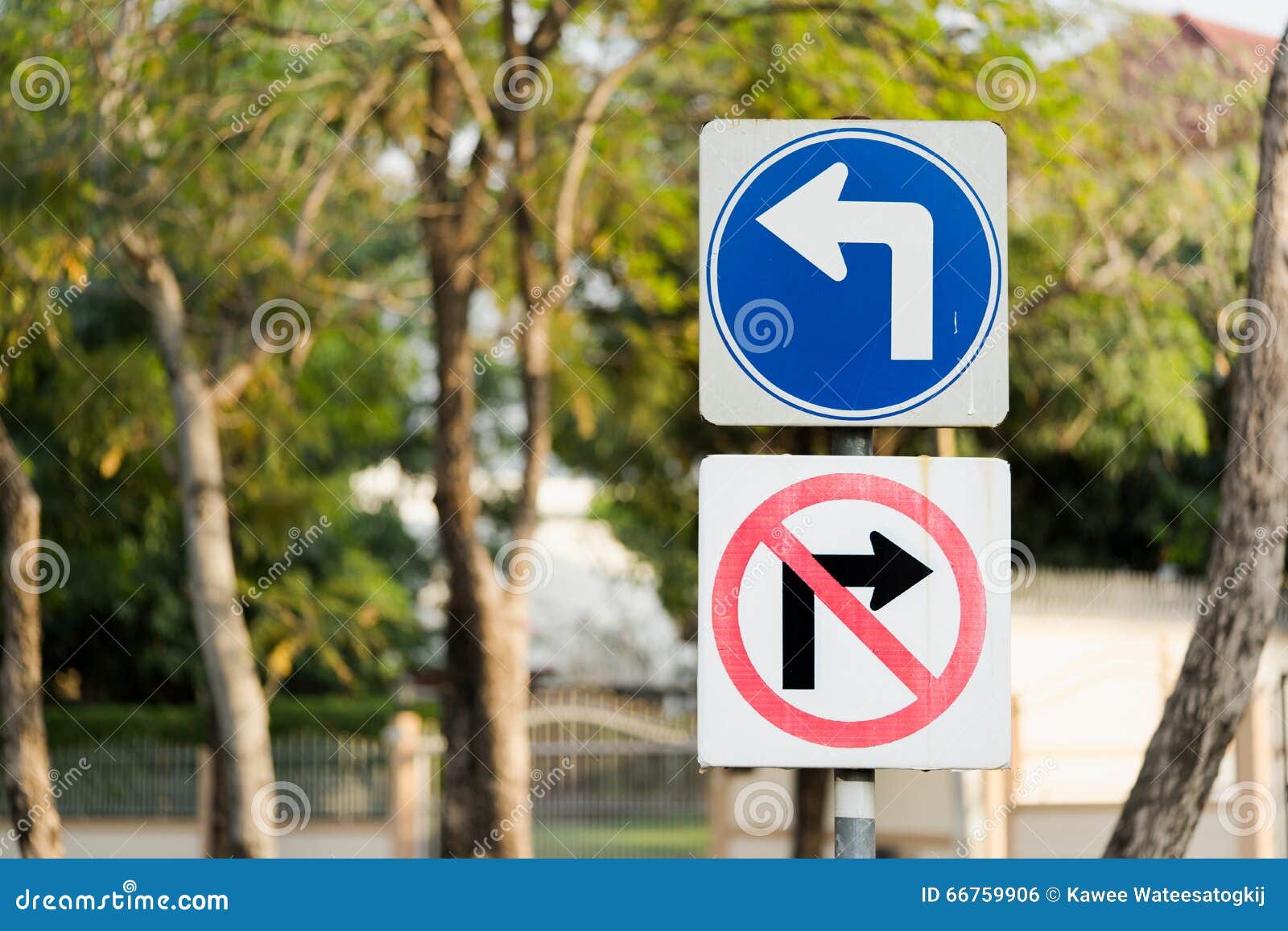 Right Traffic Route Only Direction Sign Turn Pointer, Blue Isolated ...