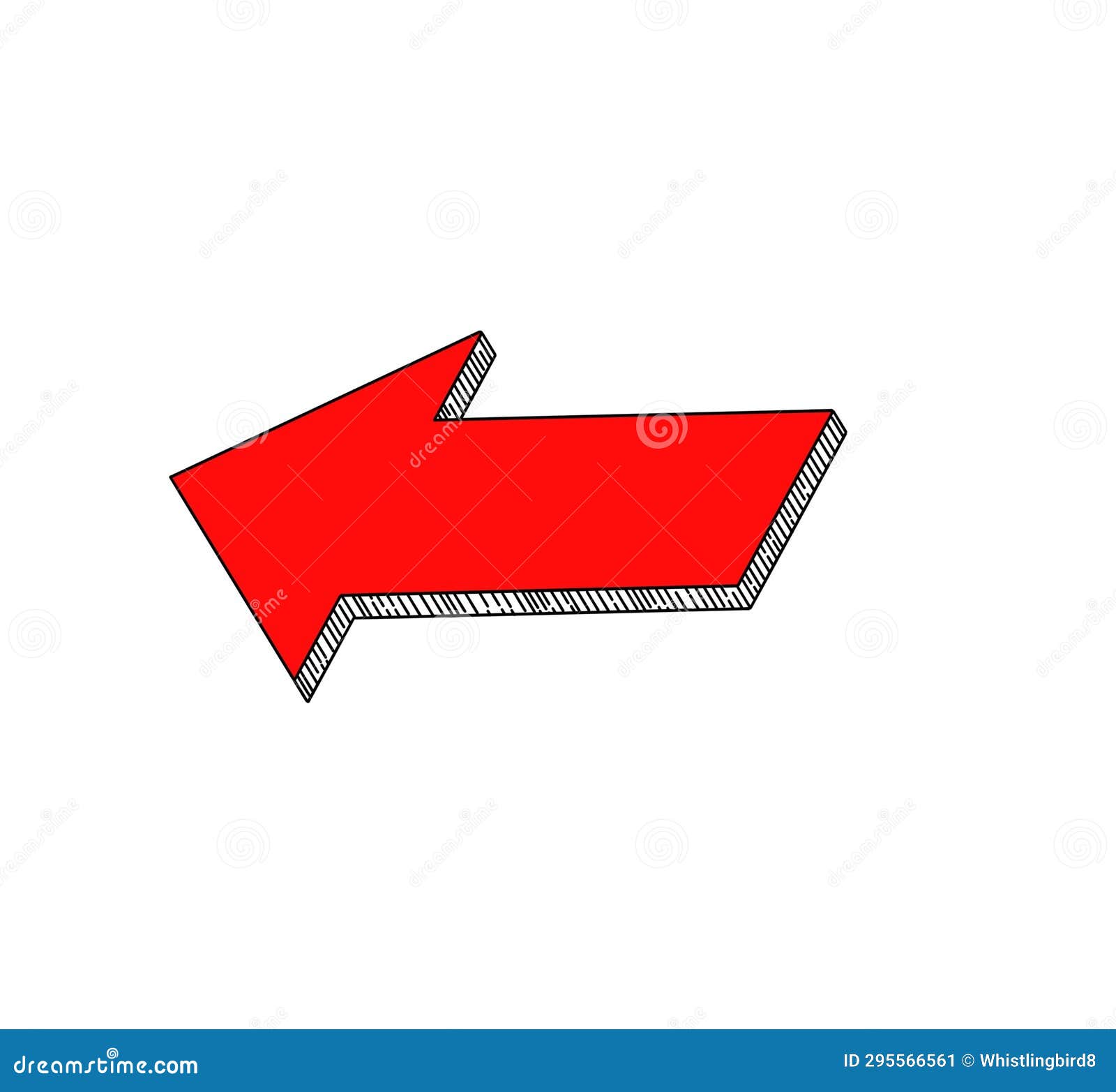 Turn Left Red Arrow on White Background Logo Icon Illustration Stock ...