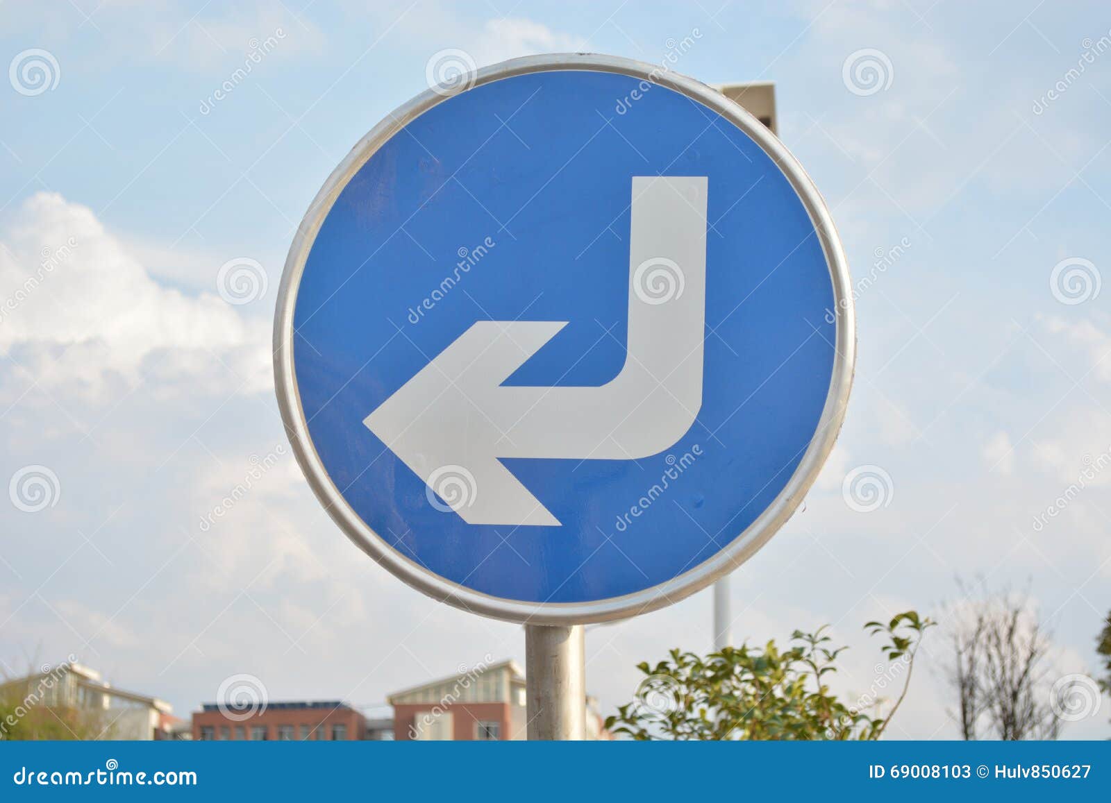Turn left sign stock image. Image of leading, board, information - 69008103