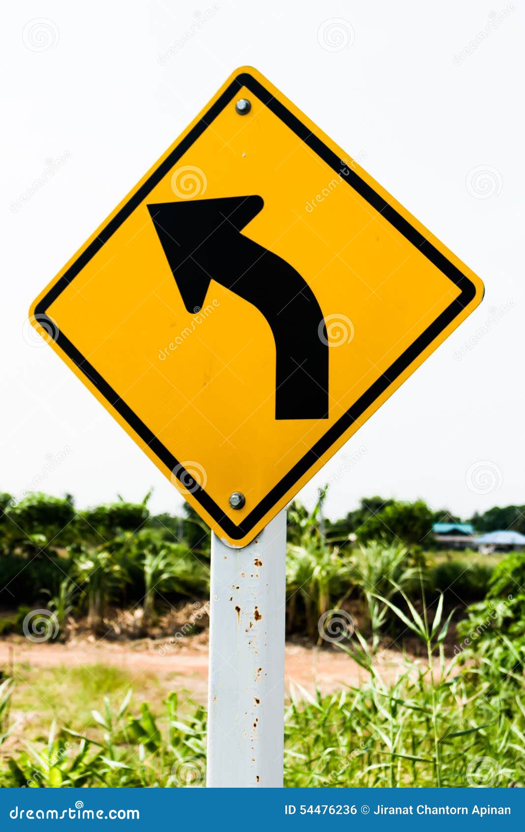 Turn Left traffic sign stock photo. Image of signs, traffic - 54476236