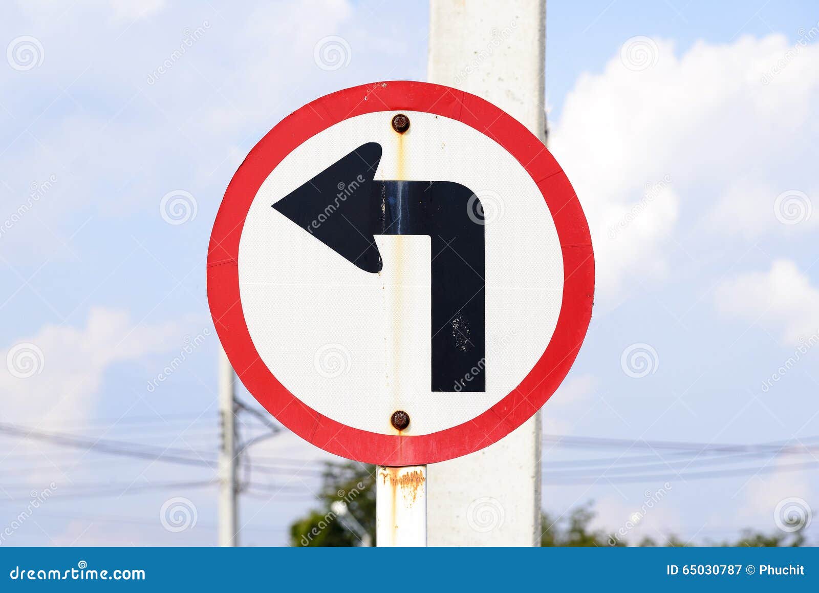 Left Traffic Route Only Direction Sign Turn Pointer Green Isolated ...