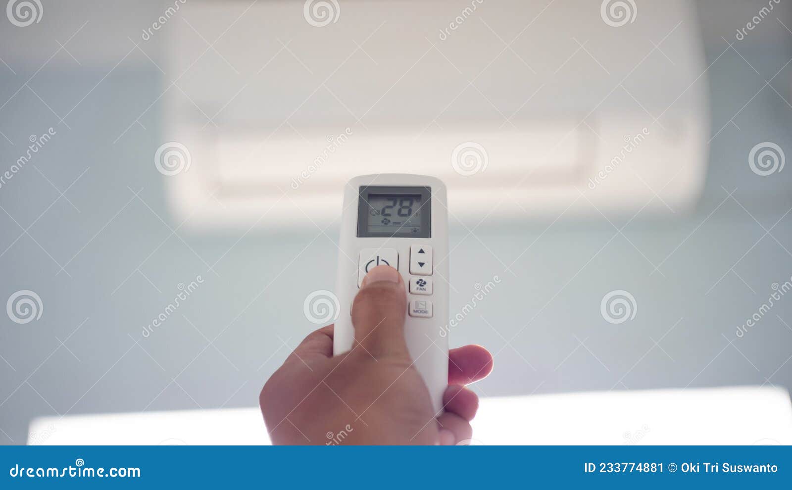 Turn on or Off the Air Conditioner in the Room Using the Remote Control ...