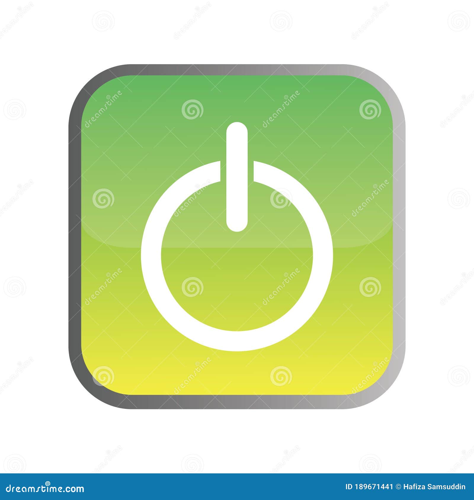 Turn on or Off Button. Vector Illustration Decorative Design Stock ...