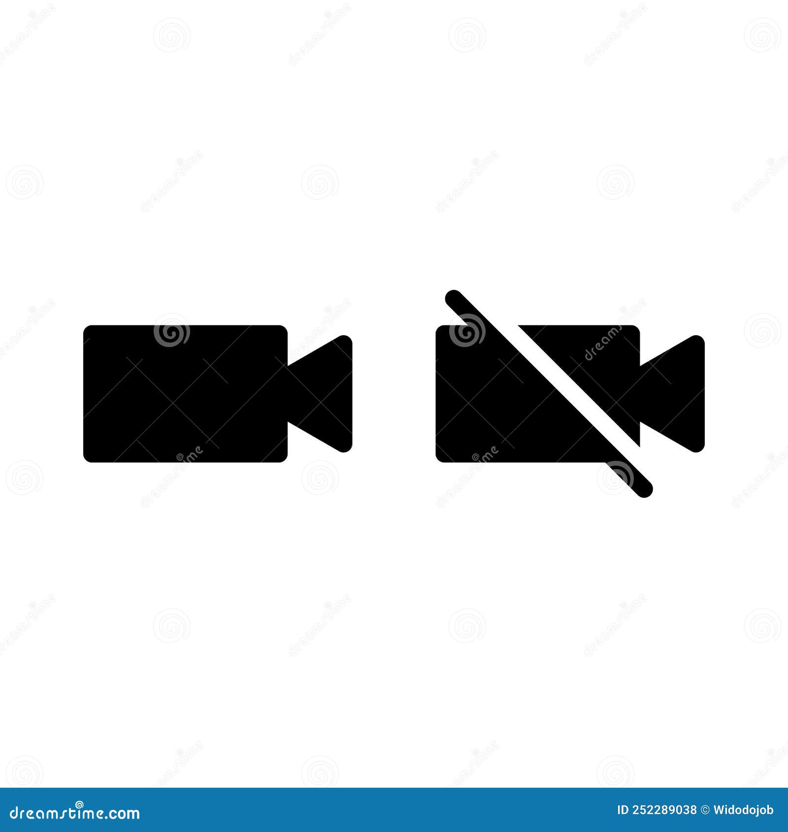 Turn on and Turn Off Video Icon Design Vector Stock Vector ...