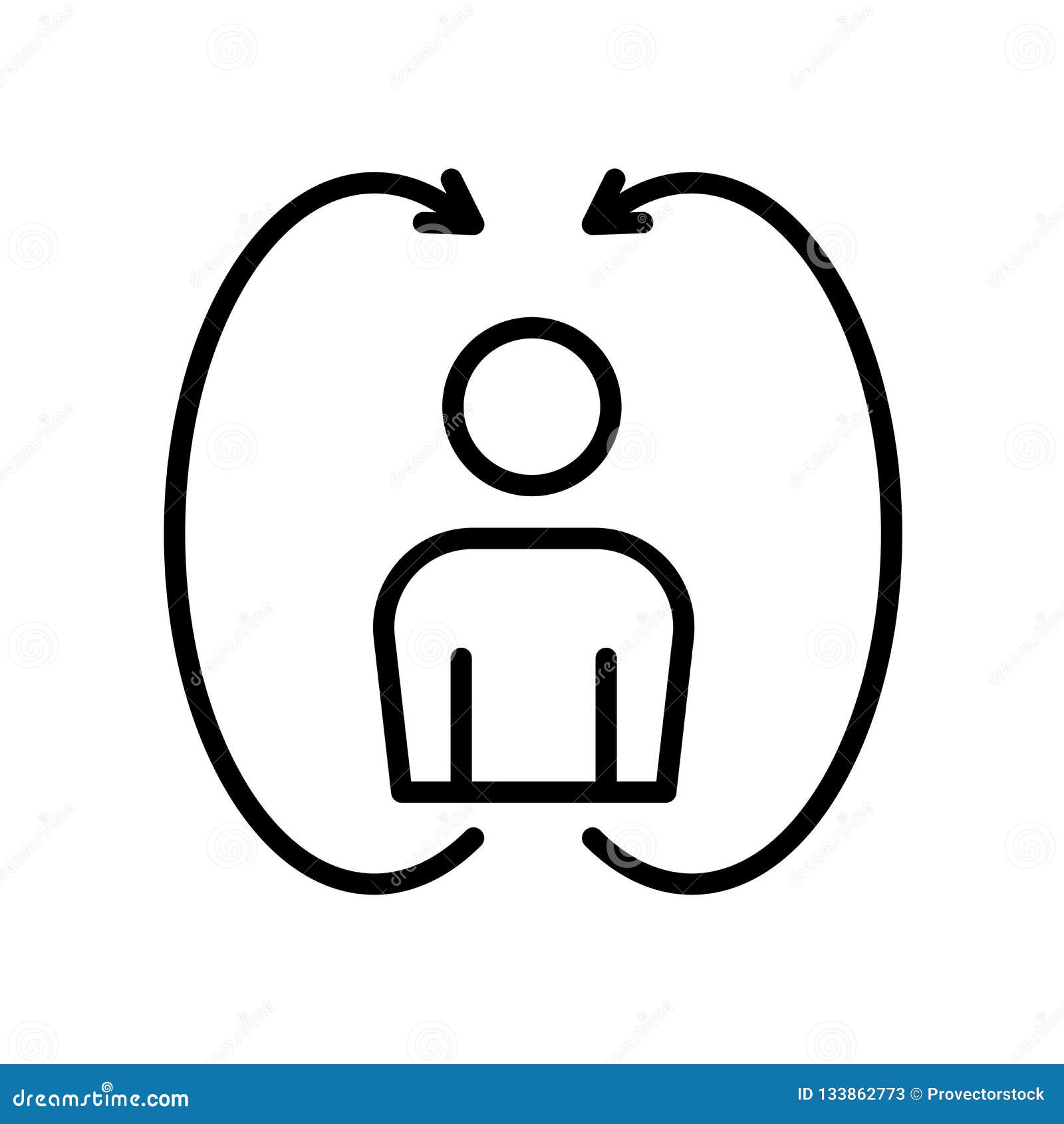 Turn Over Icon Isolated on White Background Stock Vector - Illustration ...