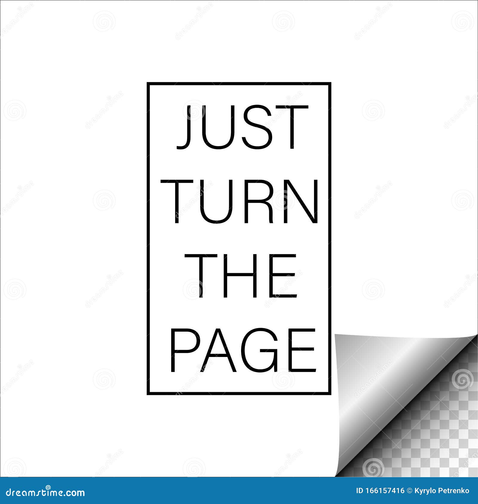 Turn Page, Great Design for Any Purposes Stock Vector - Illustration of ...