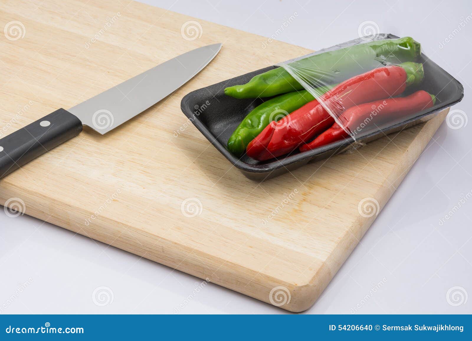 Turn Peppers on the Chopping Block Stock Photo - Image of cutting ...