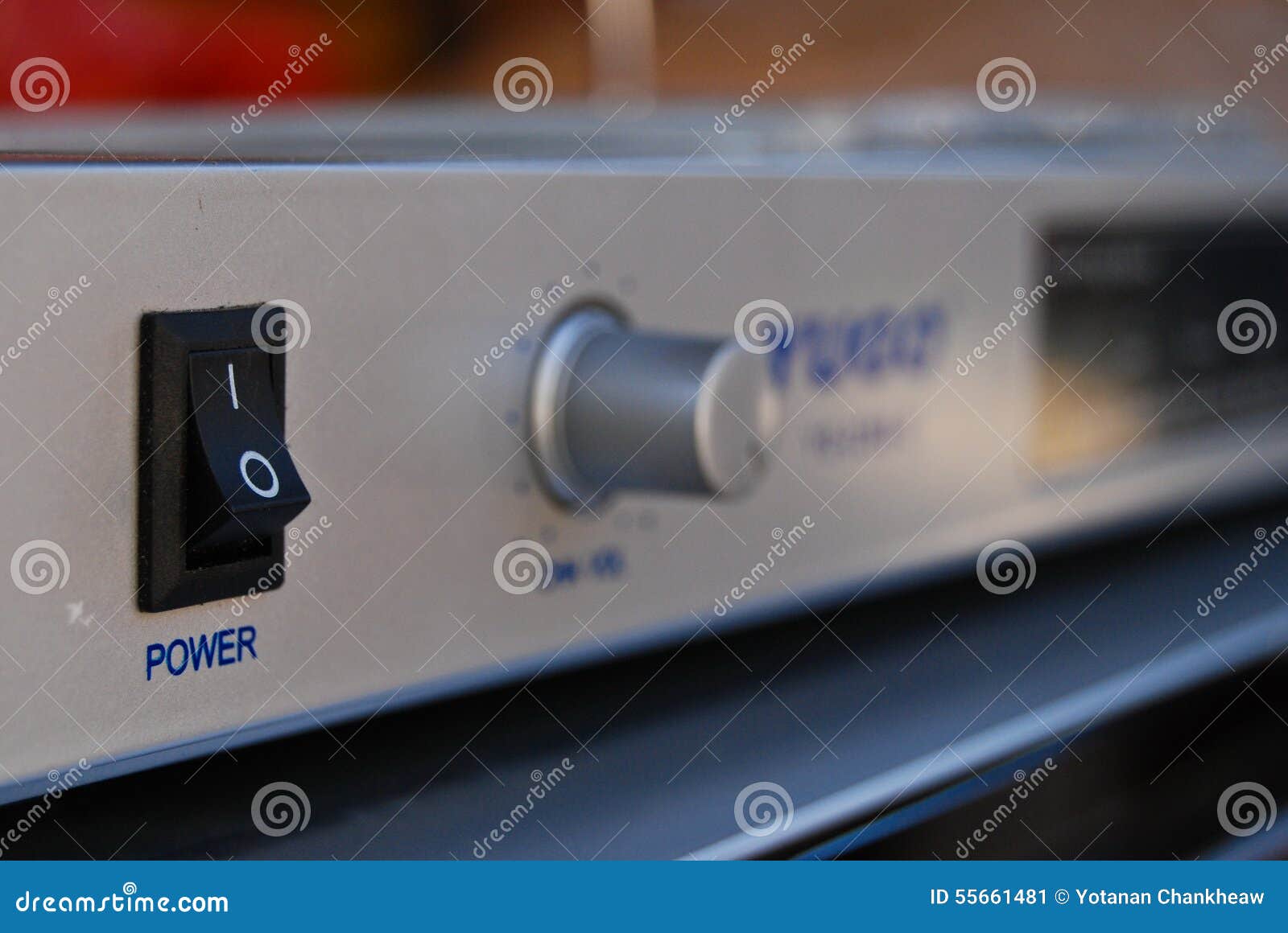 Turn on Power To Open Your Mind Stock Image - Image of knob, button ...