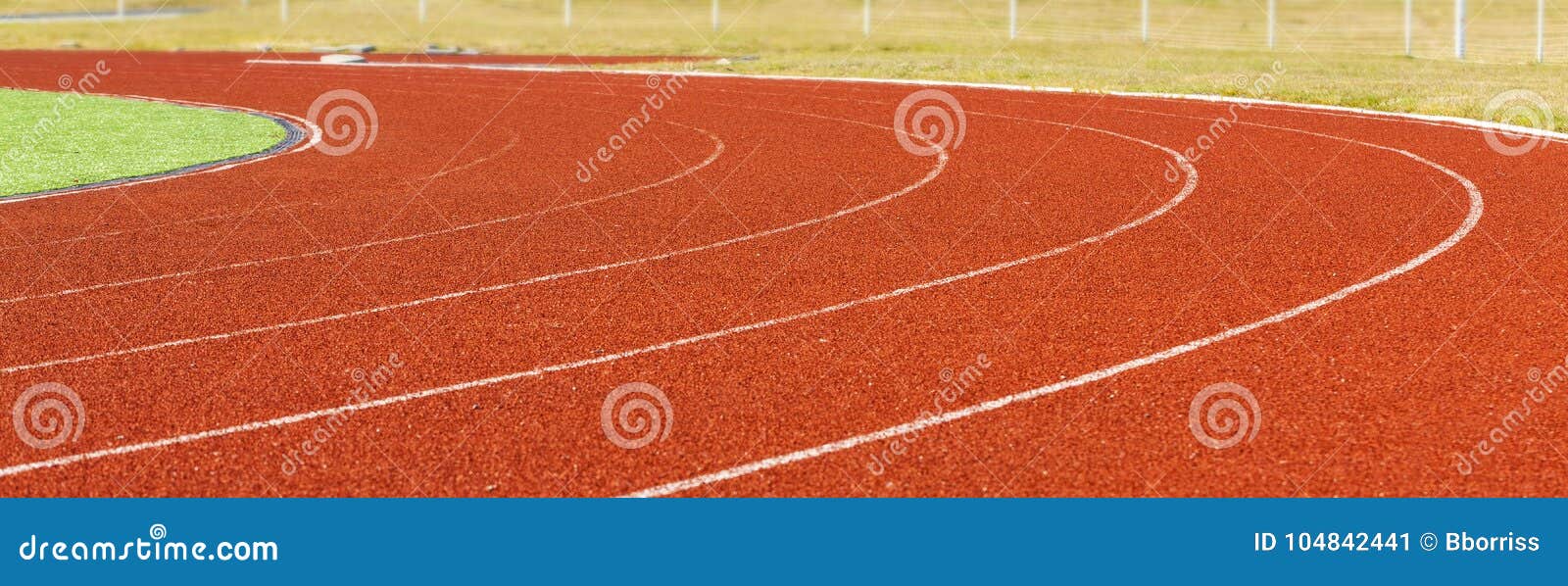 Turn on the Red Racetrack at the Stadium. Stock Image - Image of ...