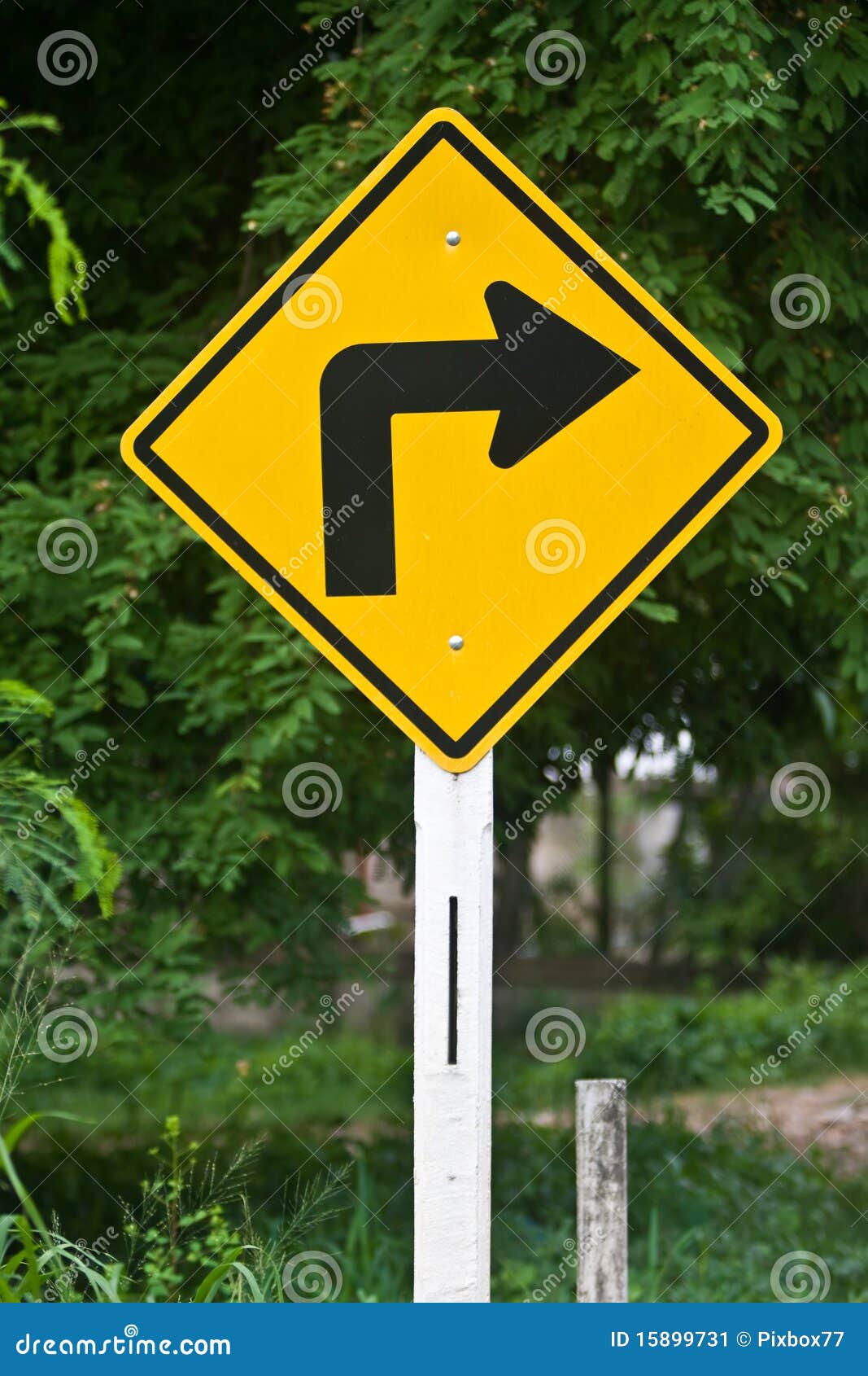 Turn right stock image. Image of indicate, transportation - 15899731