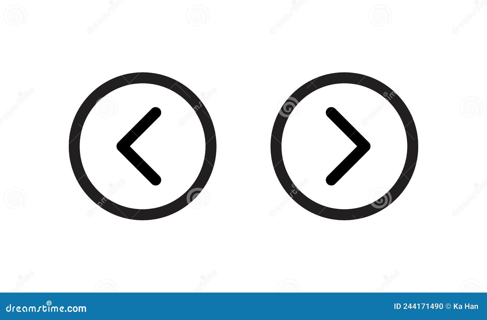 Previous And Next Buttons. Control Interface 3d Sign Vector ...