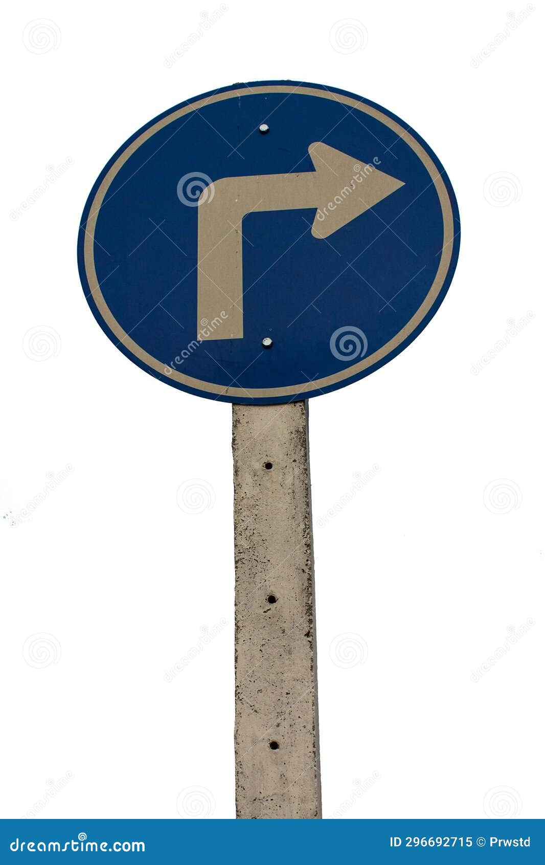 Turn Right Signs Isolated on White Stock Image - Image of guidance ...