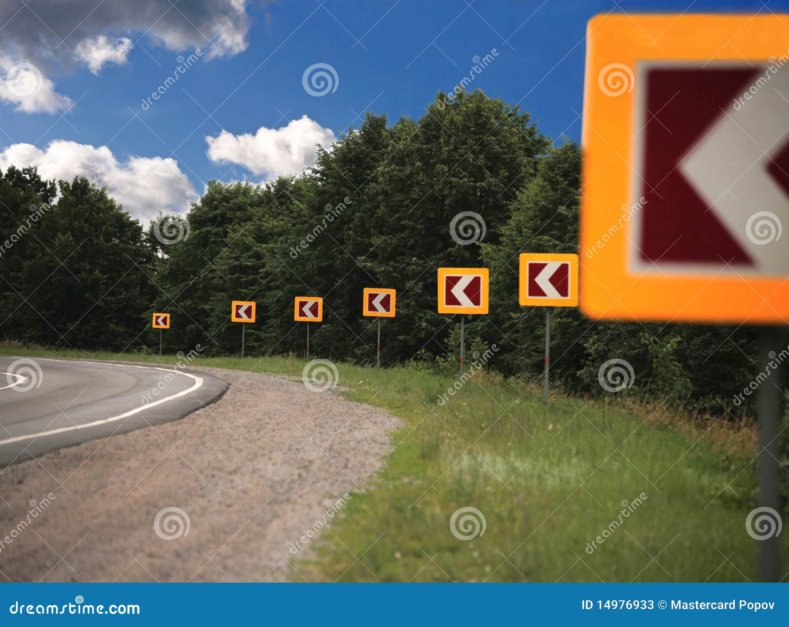 Turn on a road stock image. Image of sign, transport - 14976933