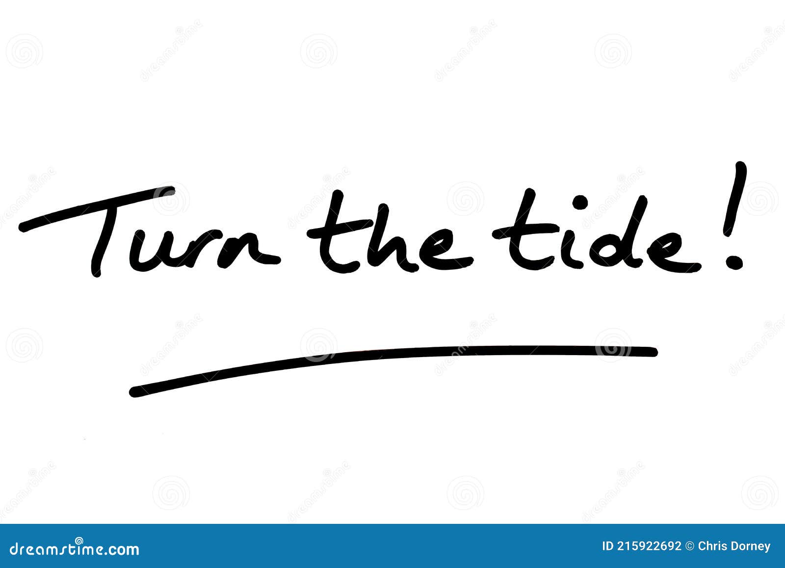 Turn the tide stock illustration. Illustration of message - 215922692
