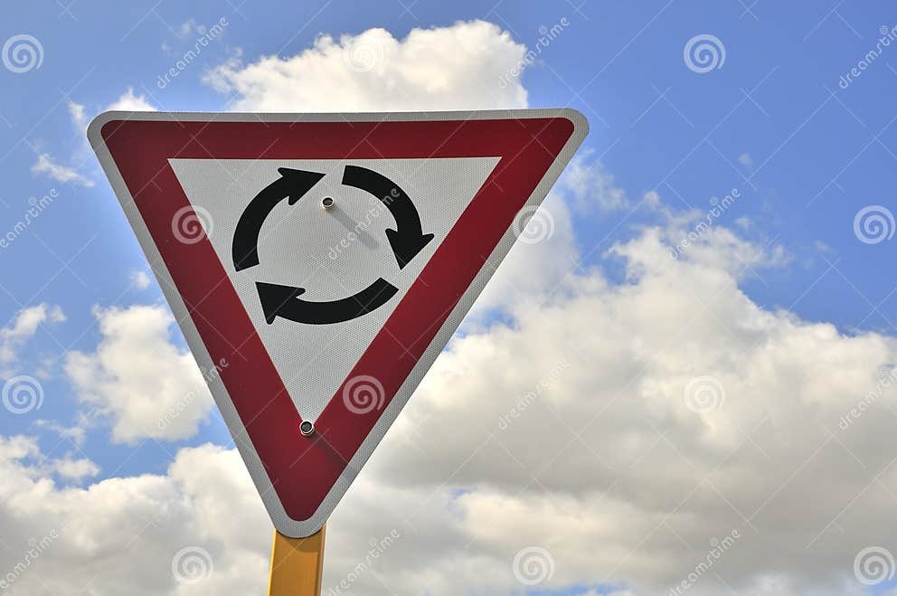 Turnabout road sign stock image. Image of turn, object - 19773631