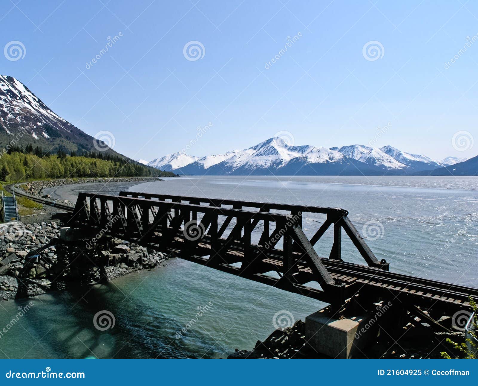 Turnagain Arm stock image. Image of alaska, outdoors - 21604925