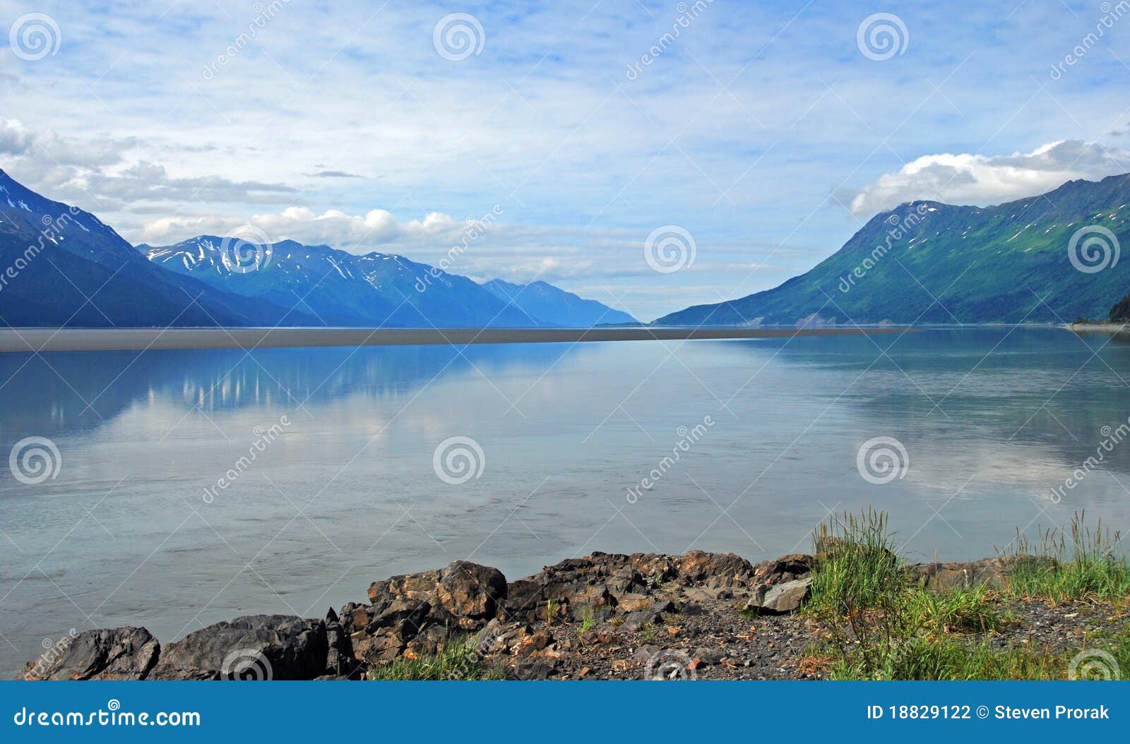 Turnagain Arm Near Anchorage Stock Photo - Image of serene, ocean: 18829122