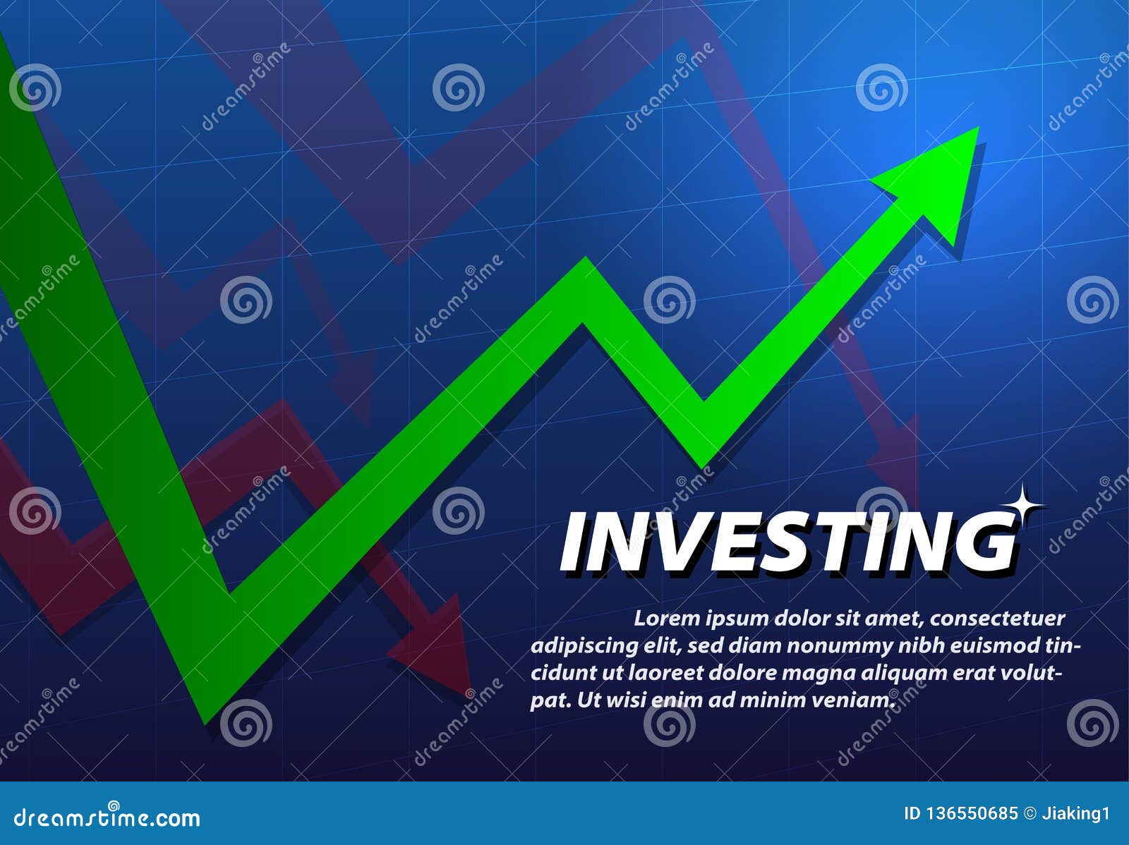 Turnaround Investing Background, Vector Art Stock Vector - Illustration ...