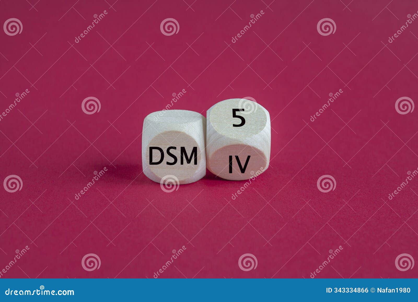 Turned a Cube and Changes the Expression DSM IV To DSM 5 . Stock Photo ...