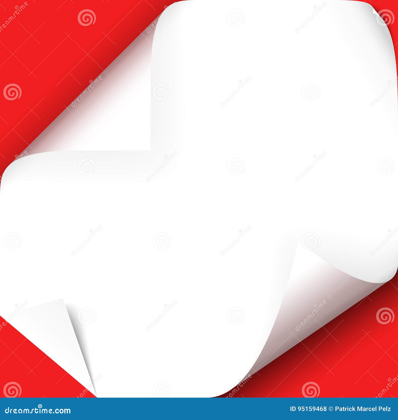 Turned over paper corners stock vector. Illustration of scroll - 95159468