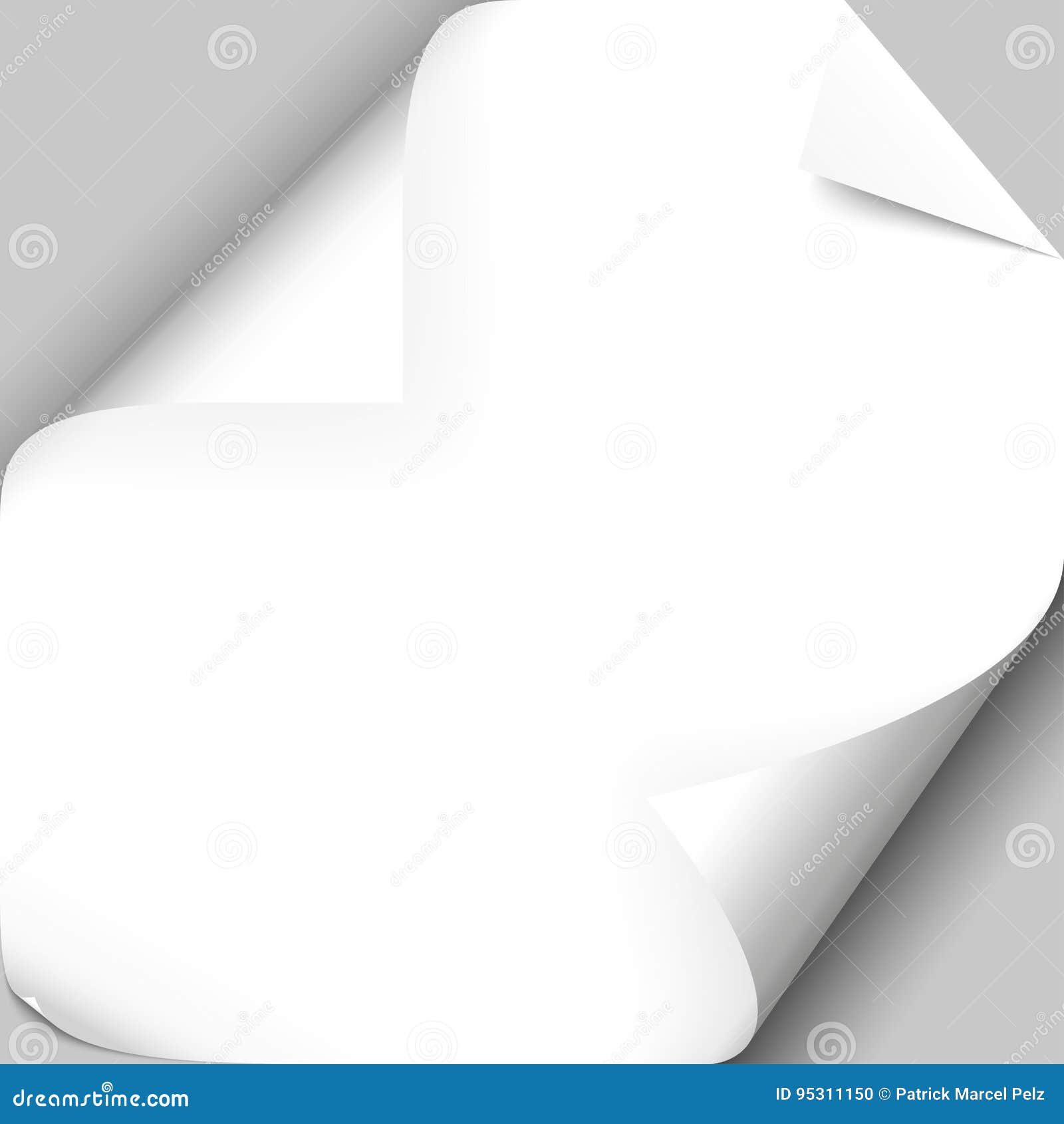 Turned over paper corners stock vector. Illustration of graphic - 95311150