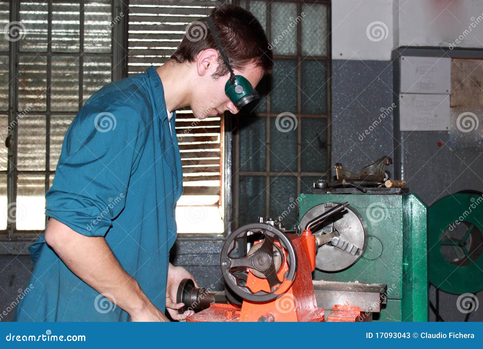 Turner stock image. Image of apprentice, industrial, hard - 17093043