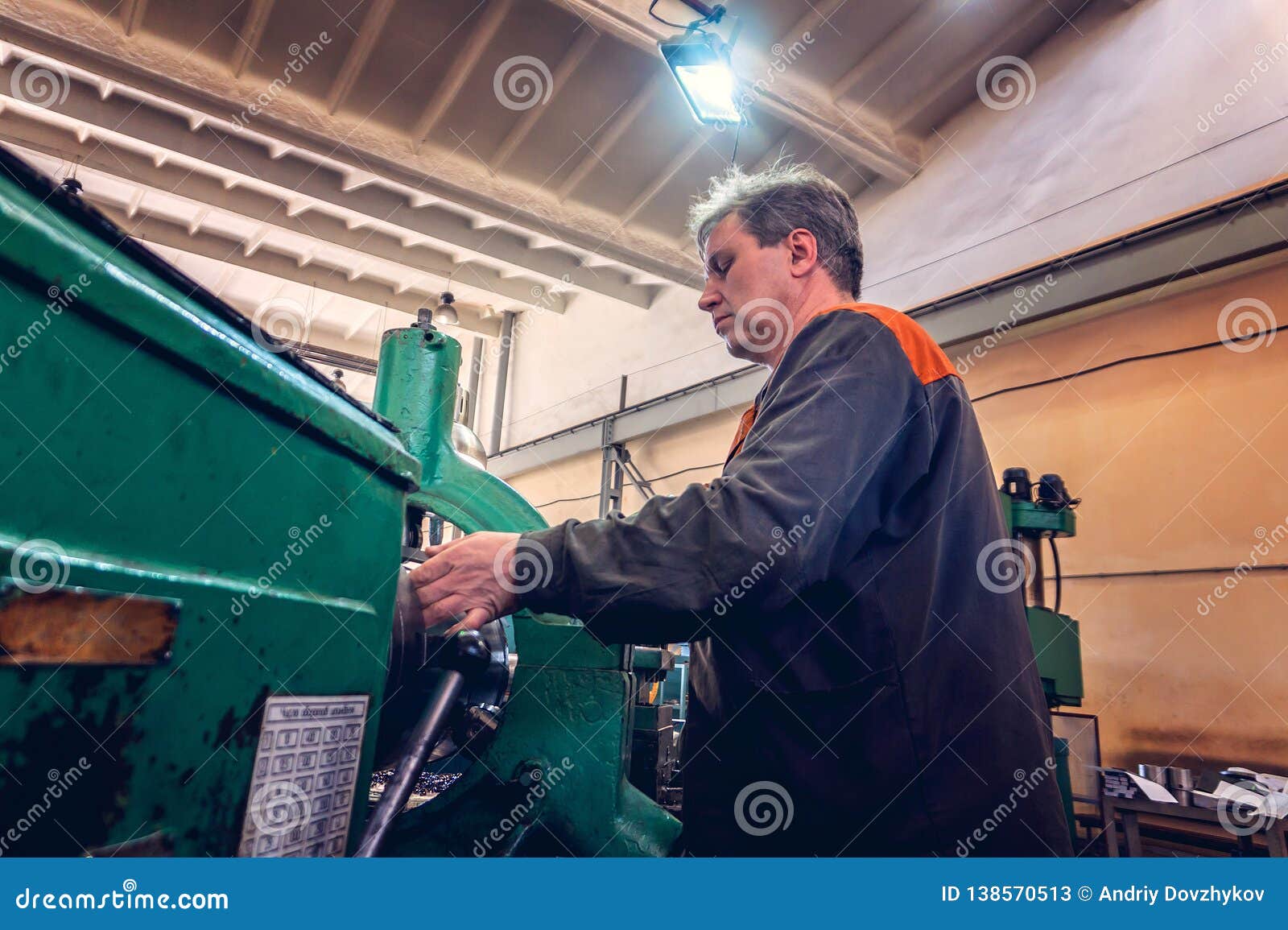 Turner for the Machine, the Machine Operator Controls the Technological ...