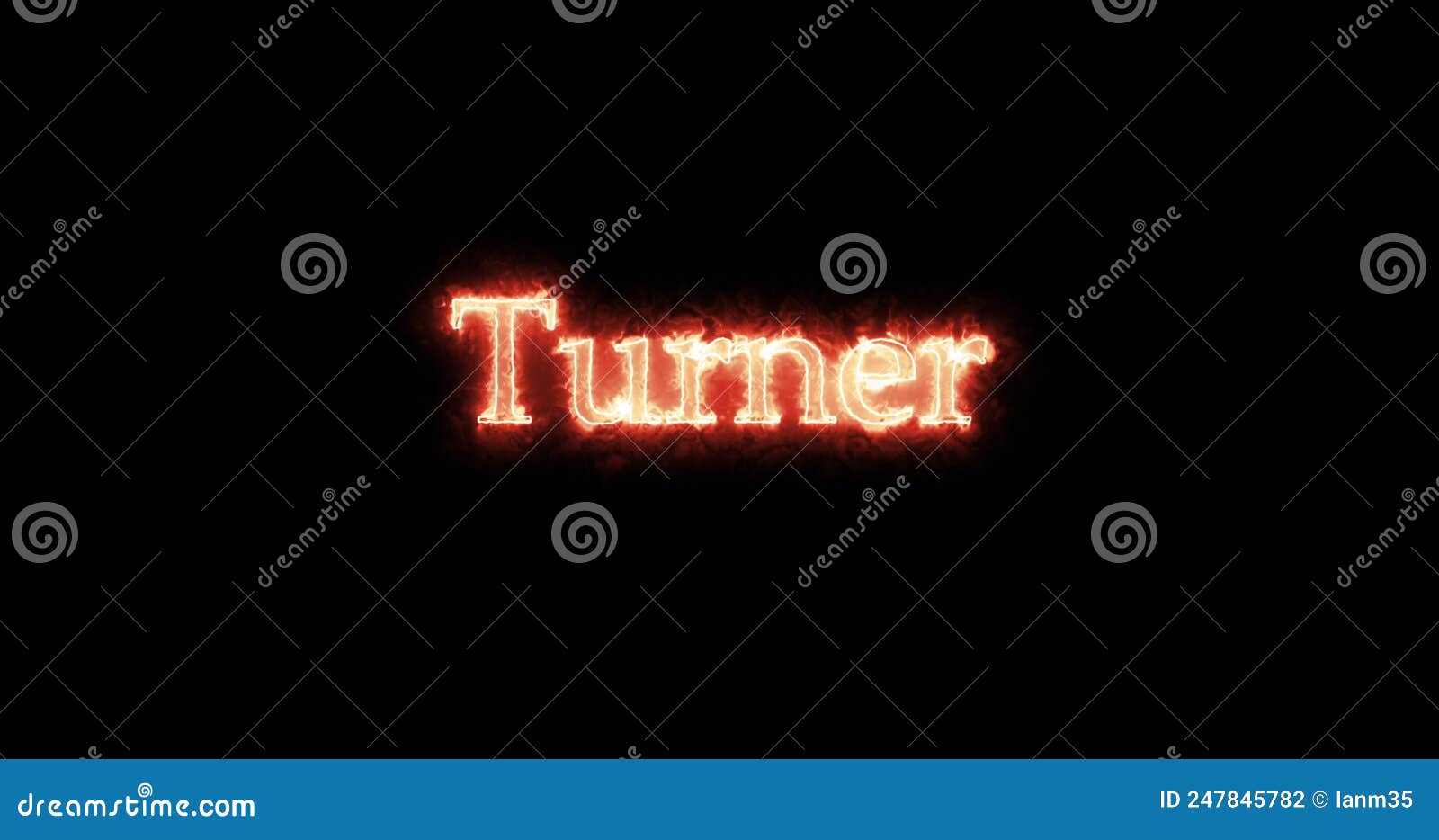 Turner Written with Fire. Loop Stock Footage - Video of burning, loop ...