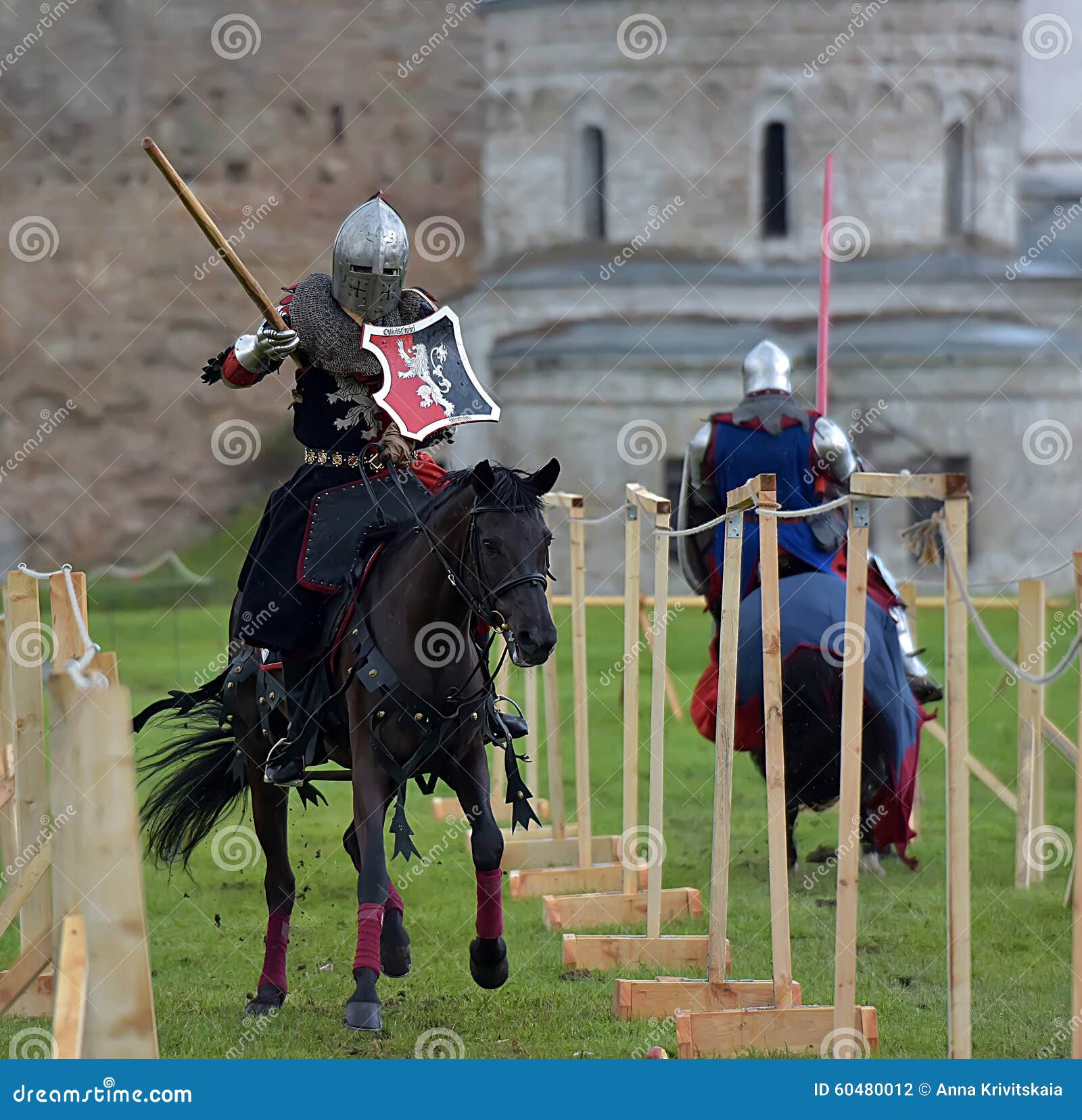 Turnierender Ritter on Horseback Redaktionelles Stockfotografie - Bild ...
