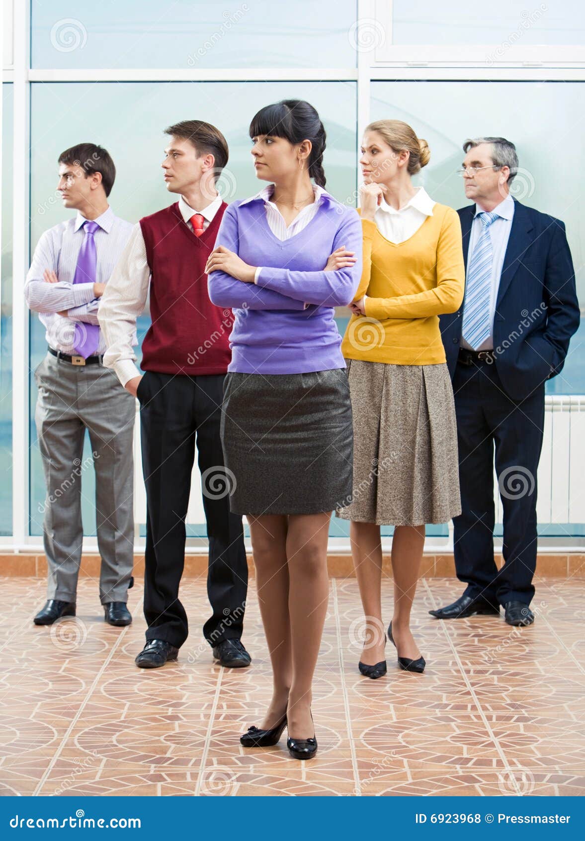 Turning aside stock photo. Image of elegant, girl, business - 6923968