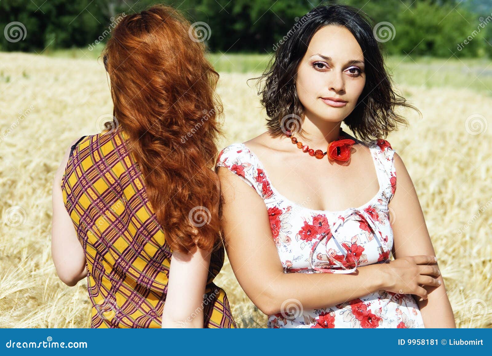 Turning back on friend stock image. Image of fashion, looking - 9958181