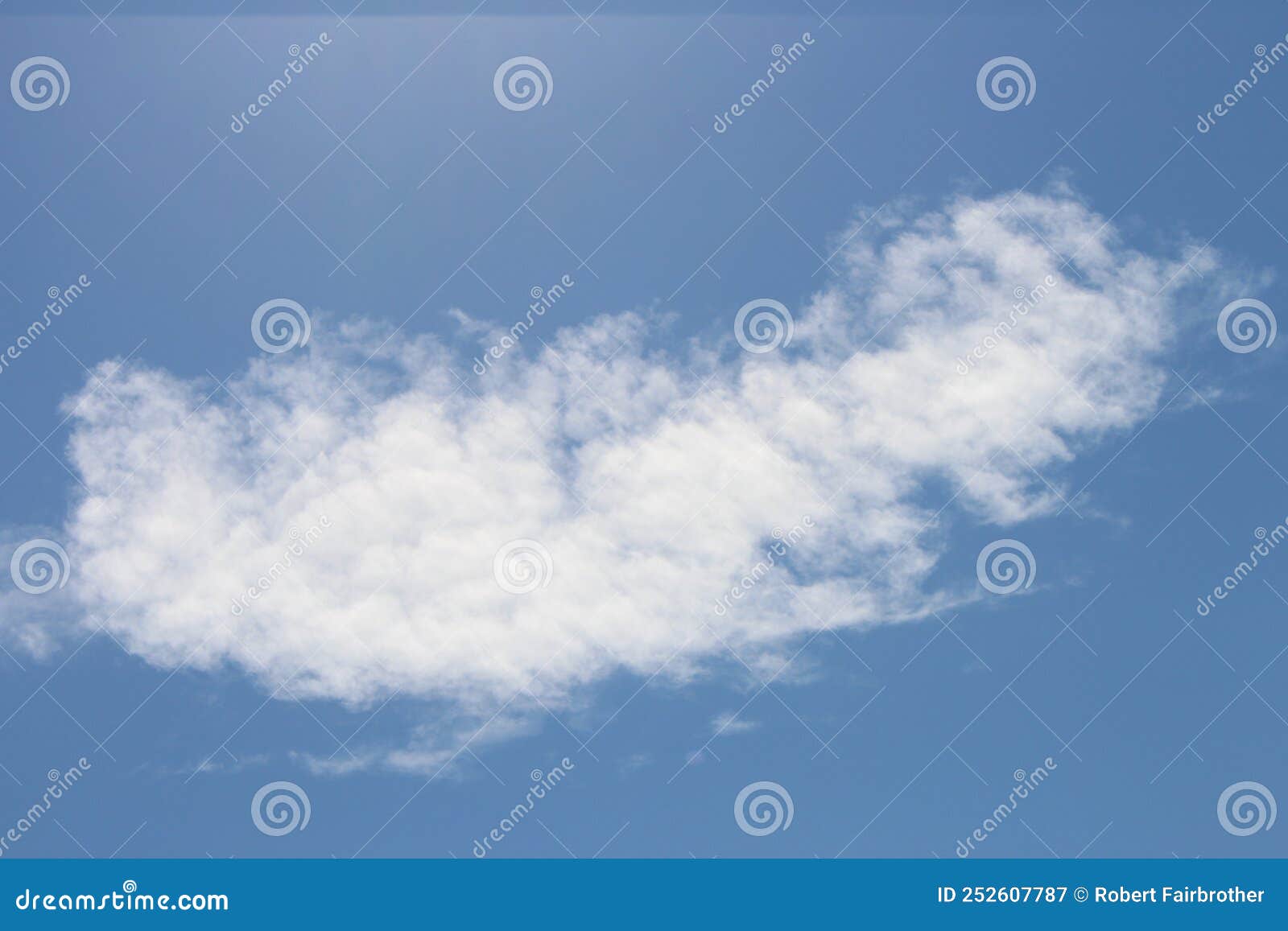 A Turning Cloud on a Bright Blue Sky Stock Image - Image of blue ...