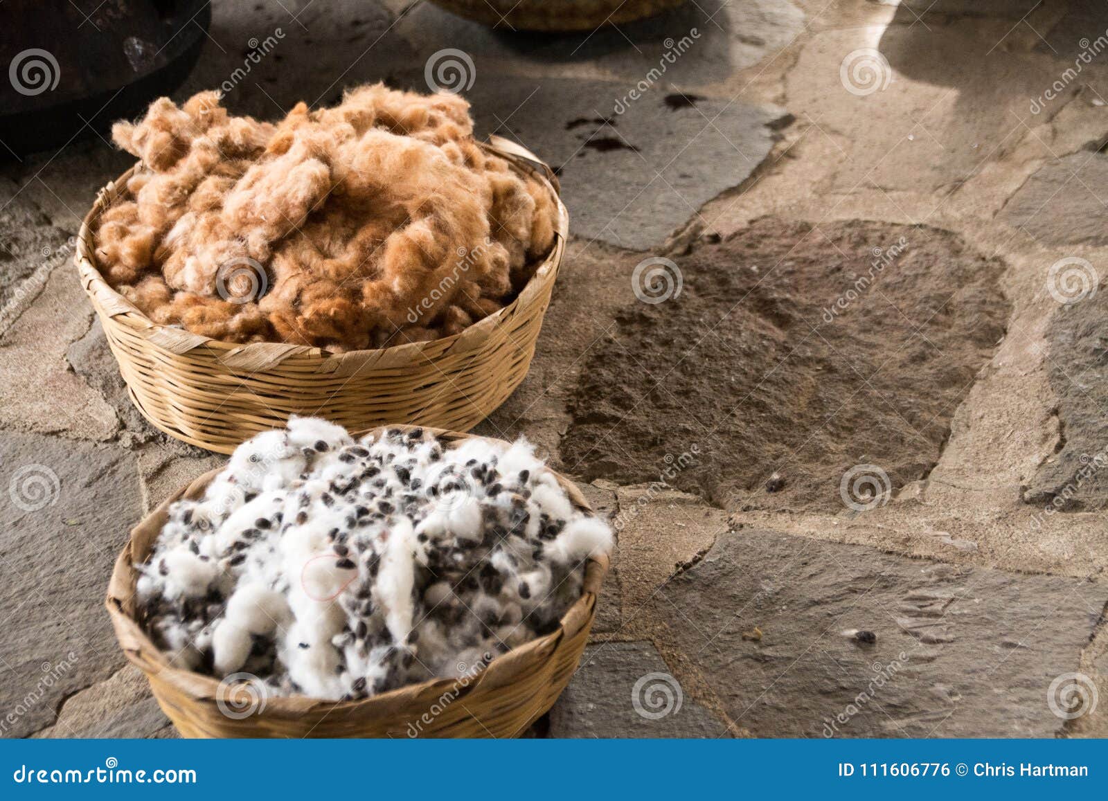 Turning Cotton into Clothes by Hand Stock Photo - Image of hobby ...