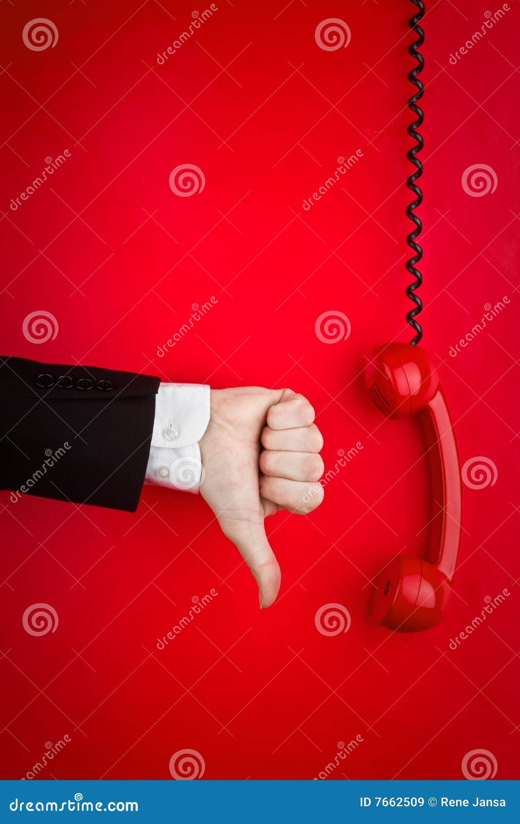 Turning down Phone call stock image. Image of businessman - 7662509