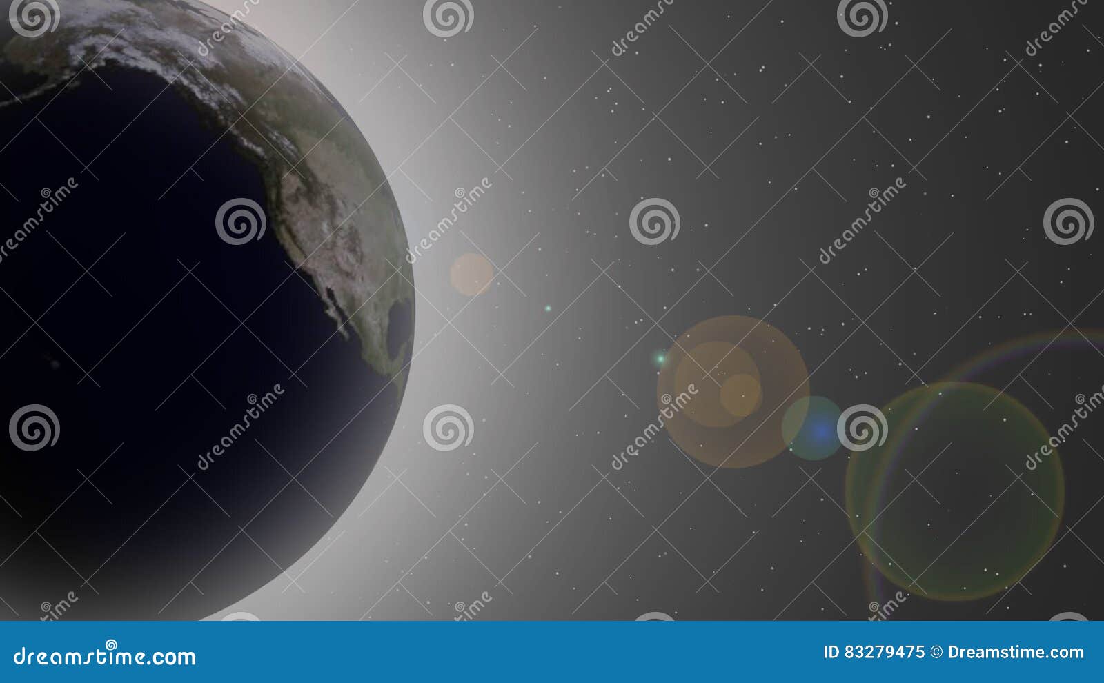 Turning Earth from Outer Space Stock Video - Video of space, planet ...