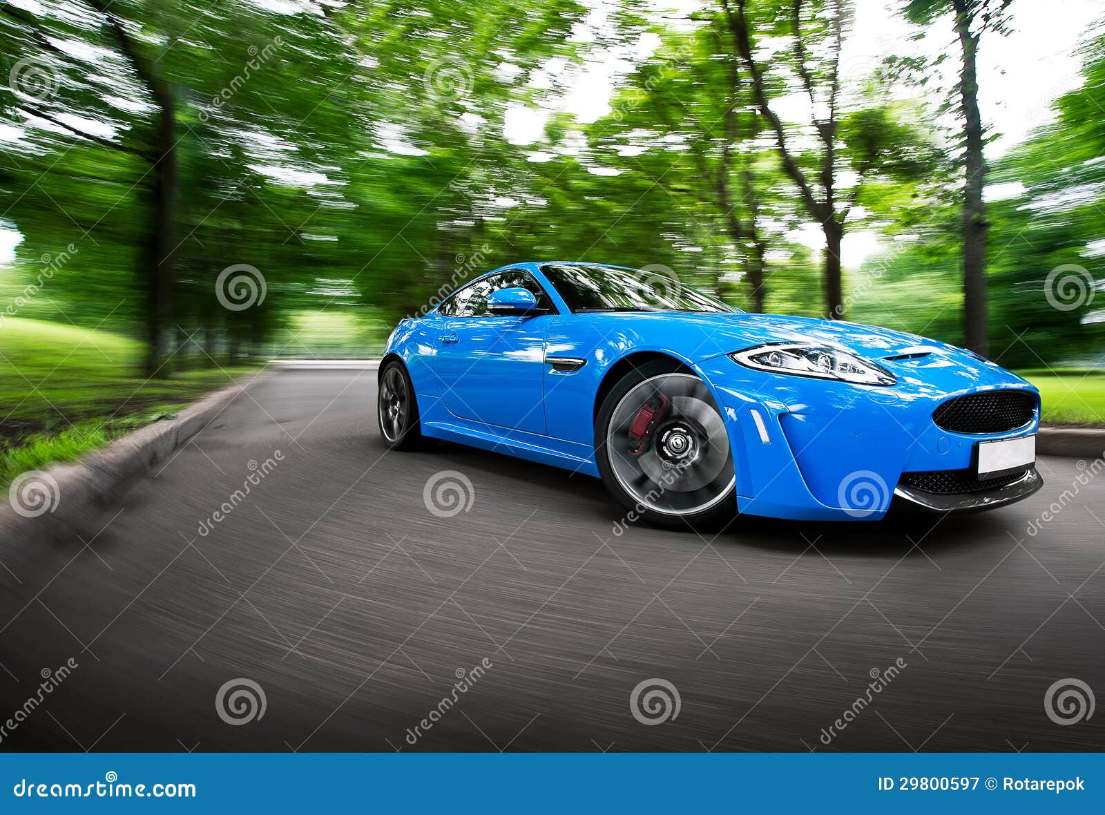 Fast Turning Luxury Sport Car Stock Image - Image of movement, street ...