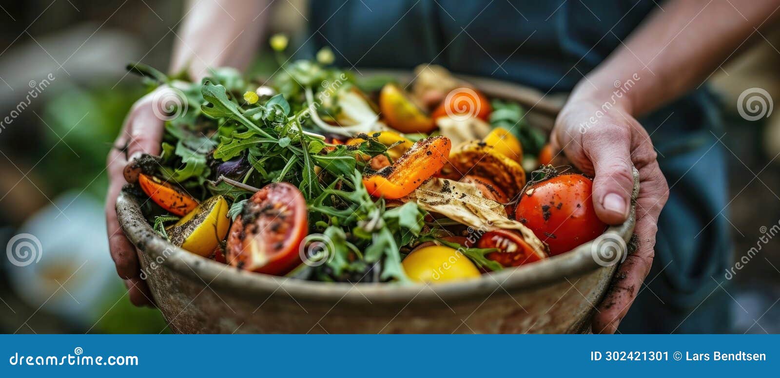 Turning Kitchen Waste into Compost - AI Generated Stock Illustration ...