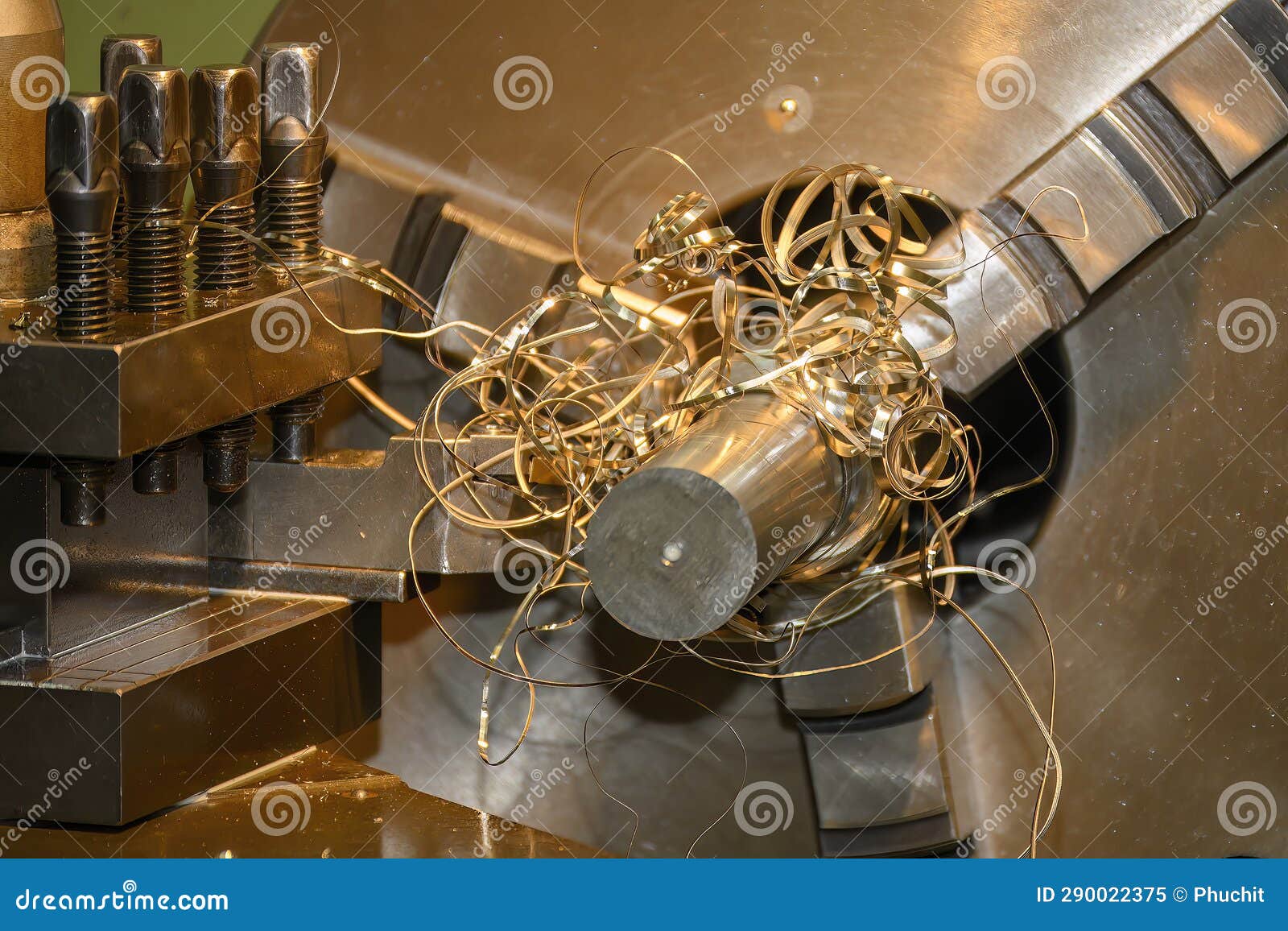 The Turning Machine Operation with Continue Chip from Turning Process ...