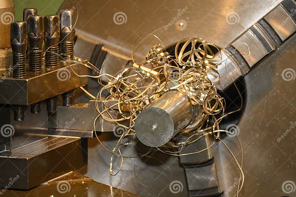 The Turning Machine Operation with Continue Chip from Turning Process ...