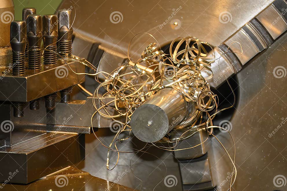 The Turning Machine Operation with Continue Chip from Turning Process ...