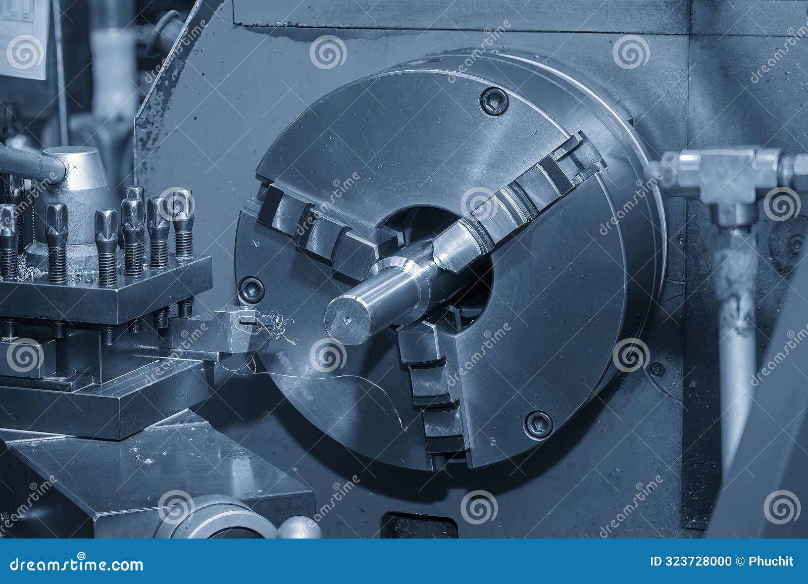 The Turning Machine Operation with Continue Chip from Turning Process ...