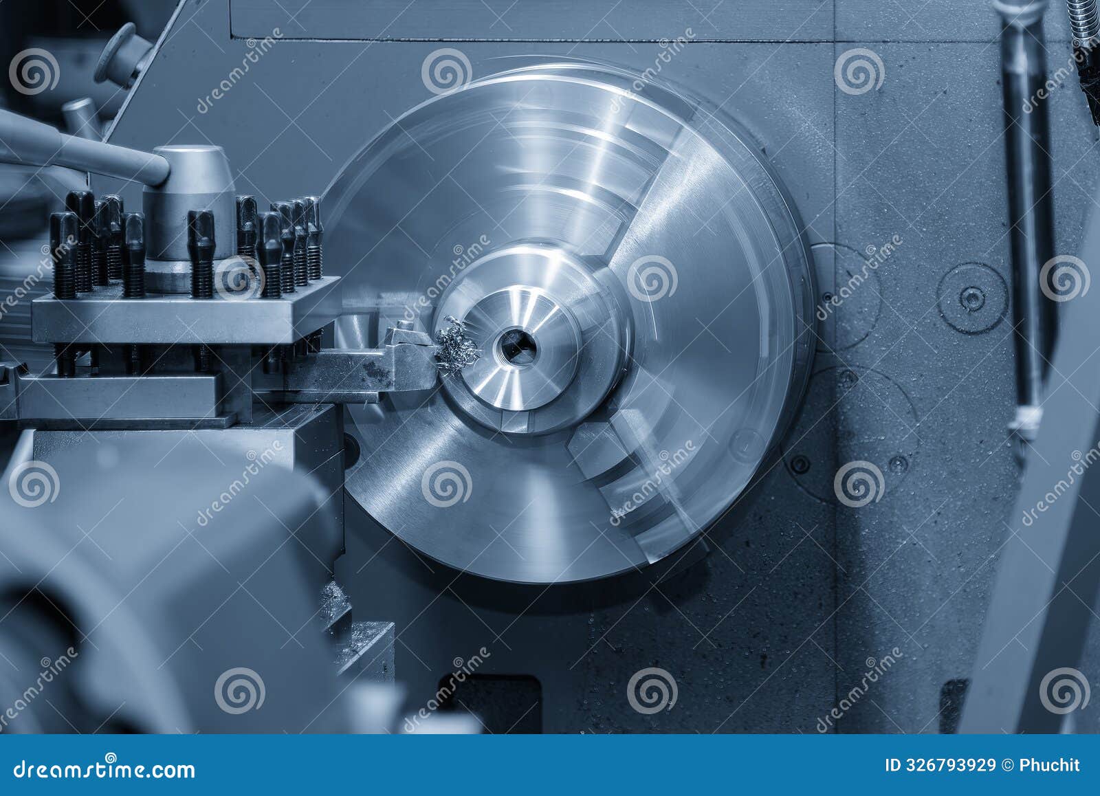 The Turning Machine Operation with Continue Chip from Turning Process ...