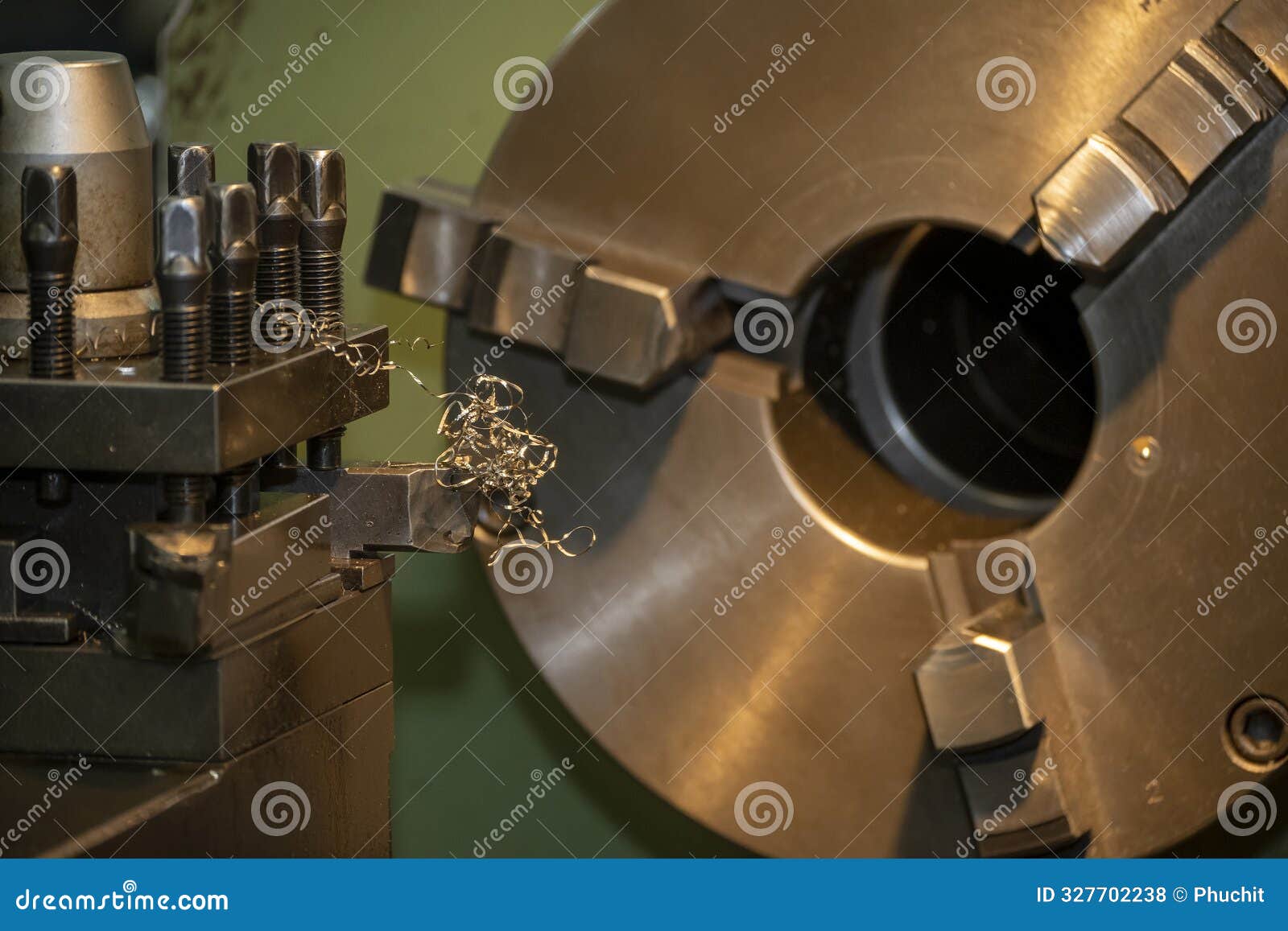 The Turning Machine Operation with Continue Chip from Turning Process ...