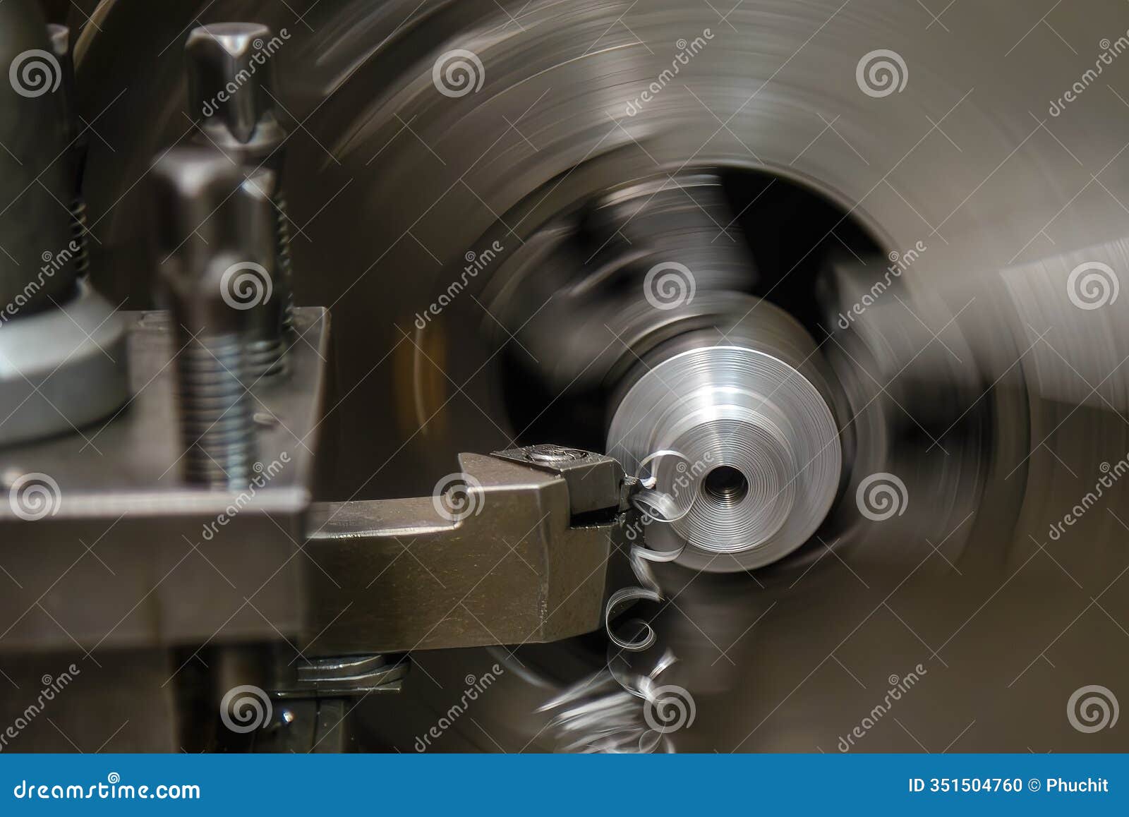The Turning Machine Operation with Continue Chip from Turning Process ...