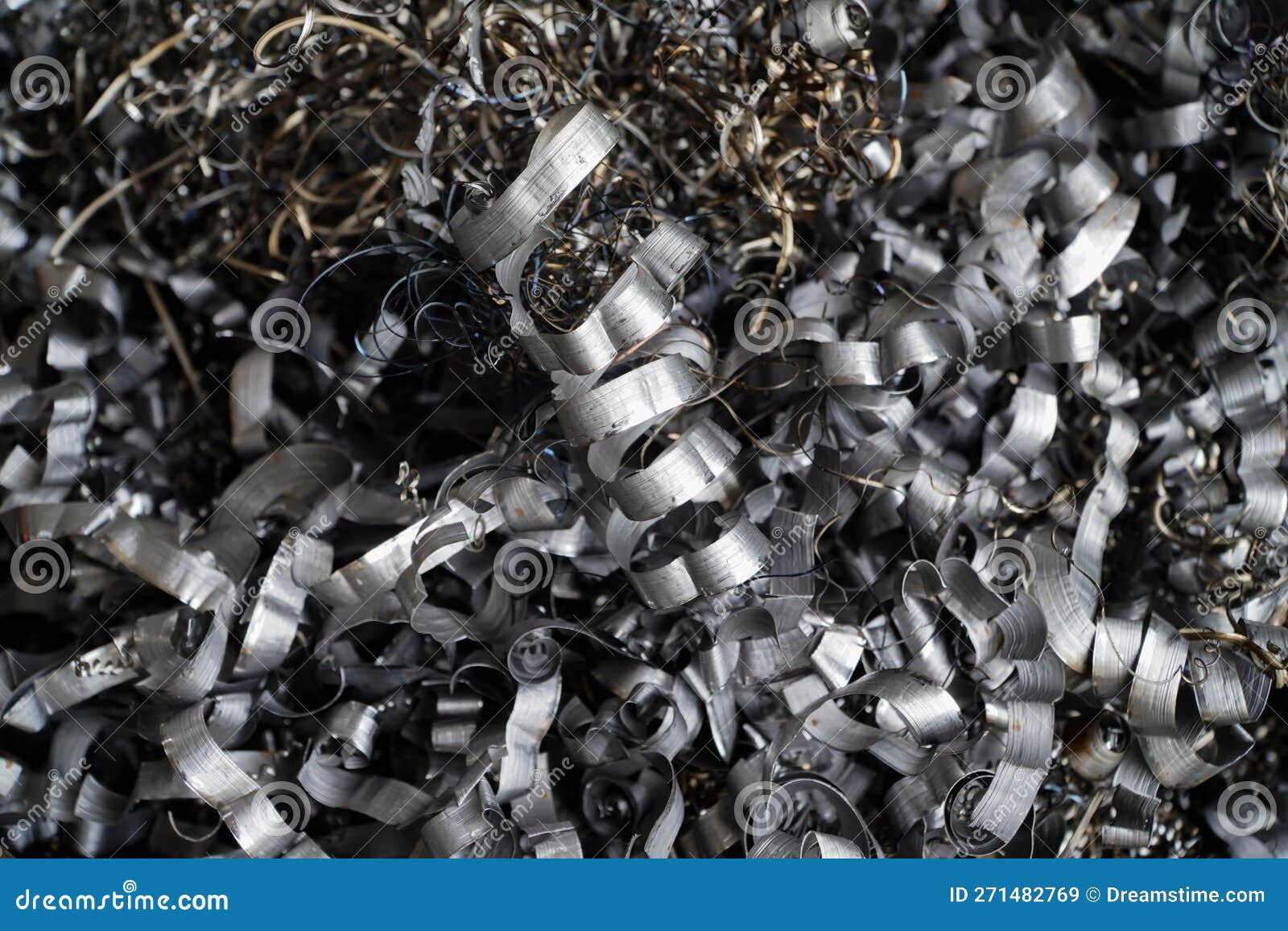 Turning and Miling Industry Scrap of Steel Background,Small Roughness ...