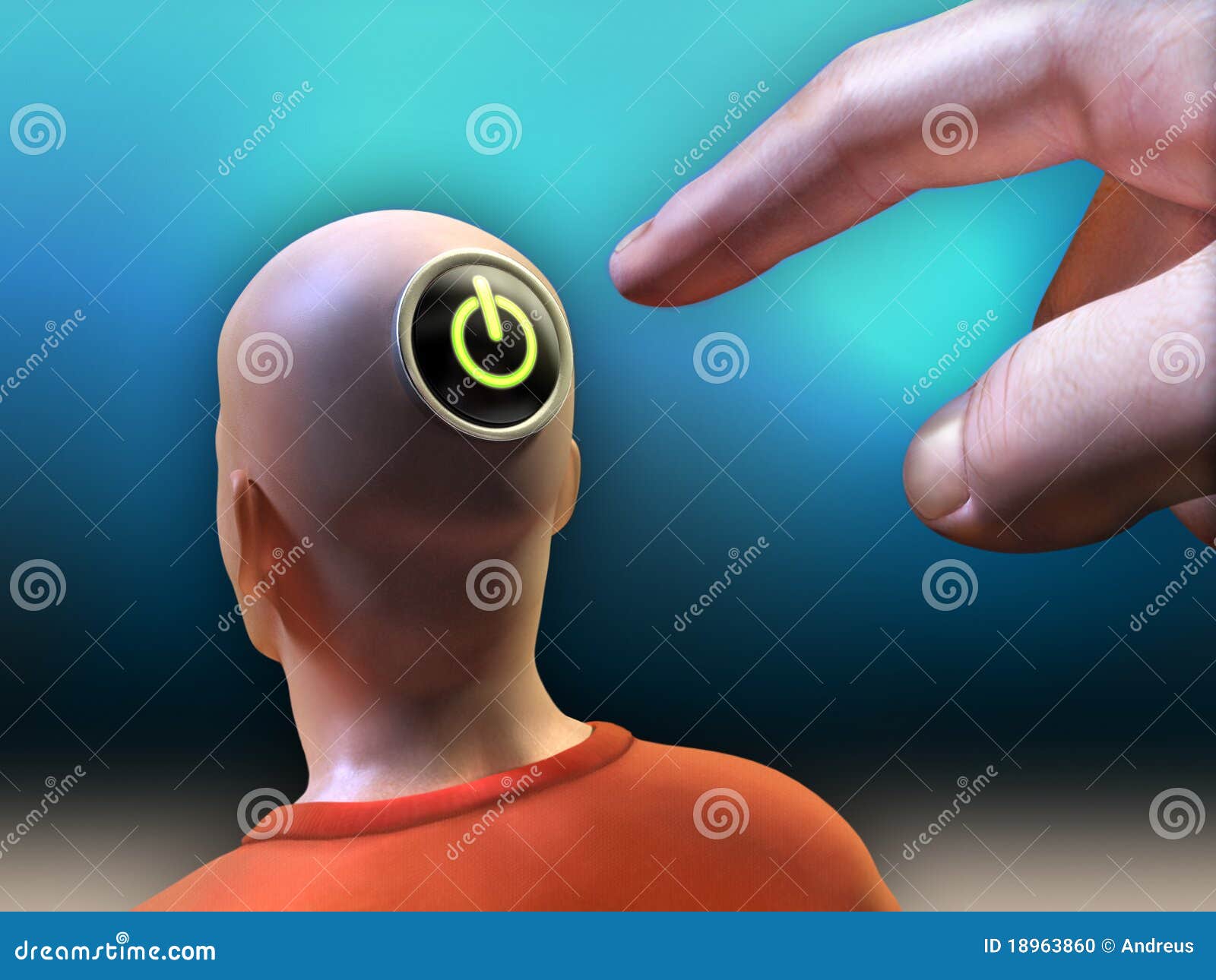 Turning off stock illustration. Illustration of power - 18963860