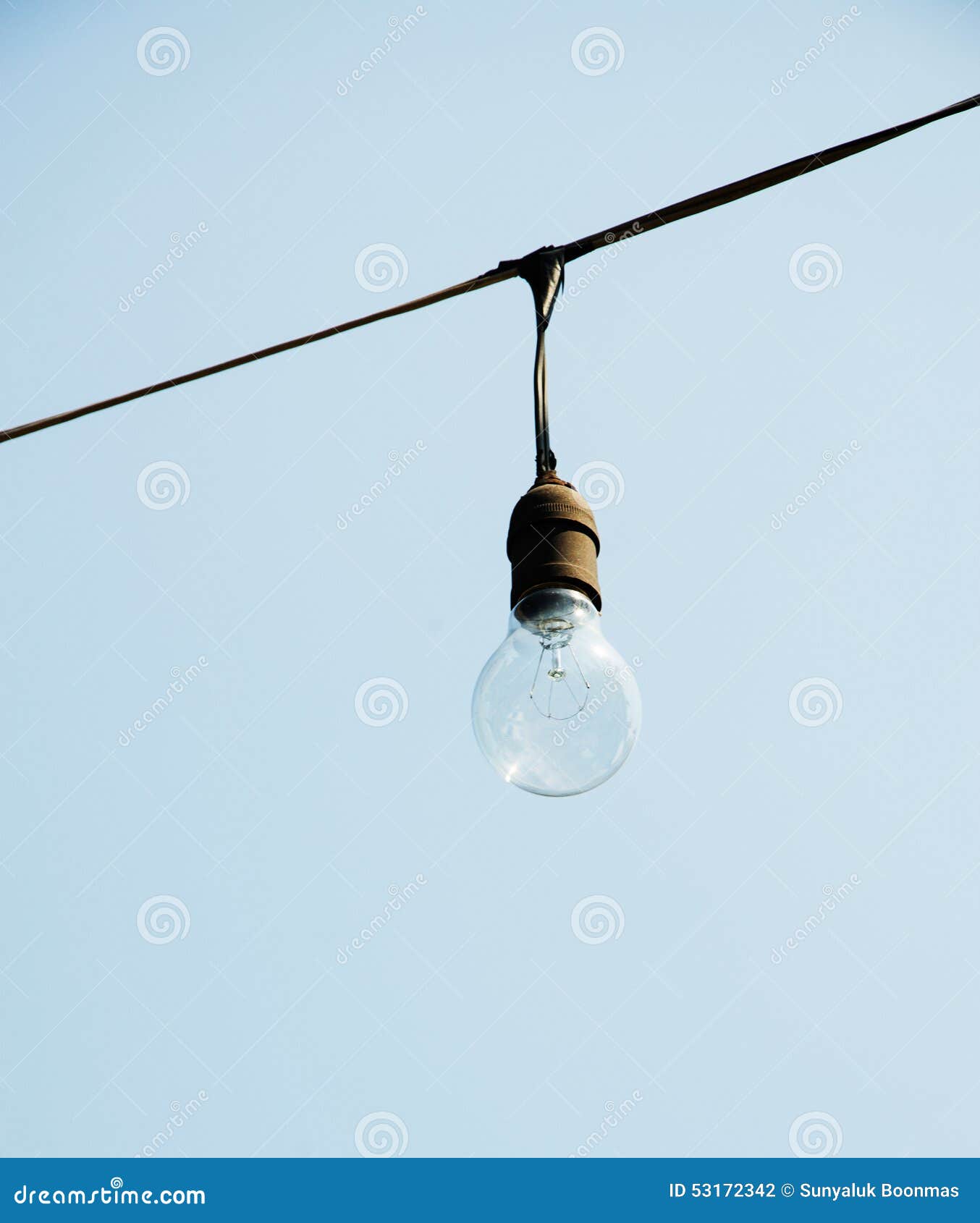 Turning Off an Electric Light Bulb Stock Photo - Image of renovation ...