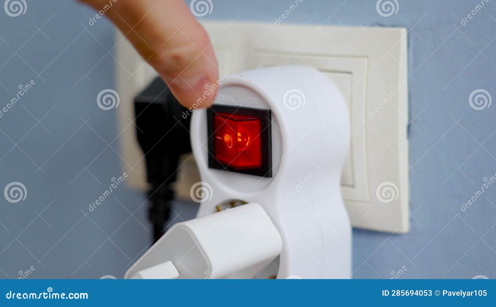 Turning Off the Red Button of the Electrical Splitter To Save ...