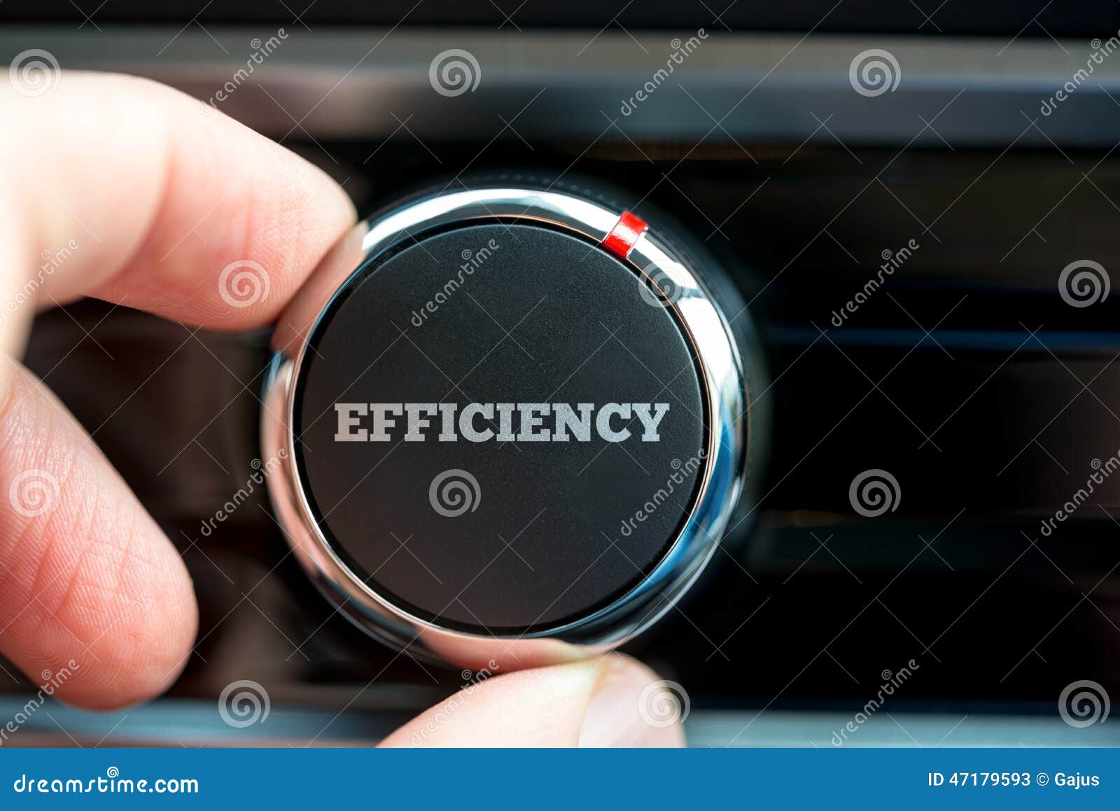 Turning a Power Button Reading Efficiency Stock Image - Image of ...