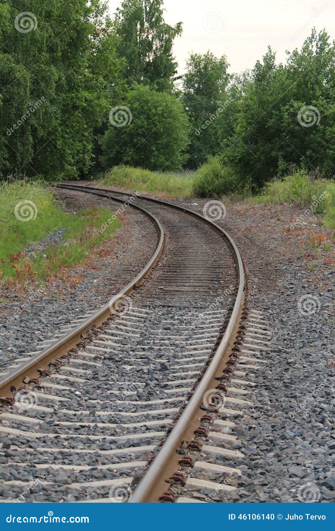 Turning railroad stock photo. Image of path, akaa, landscape - 46106140